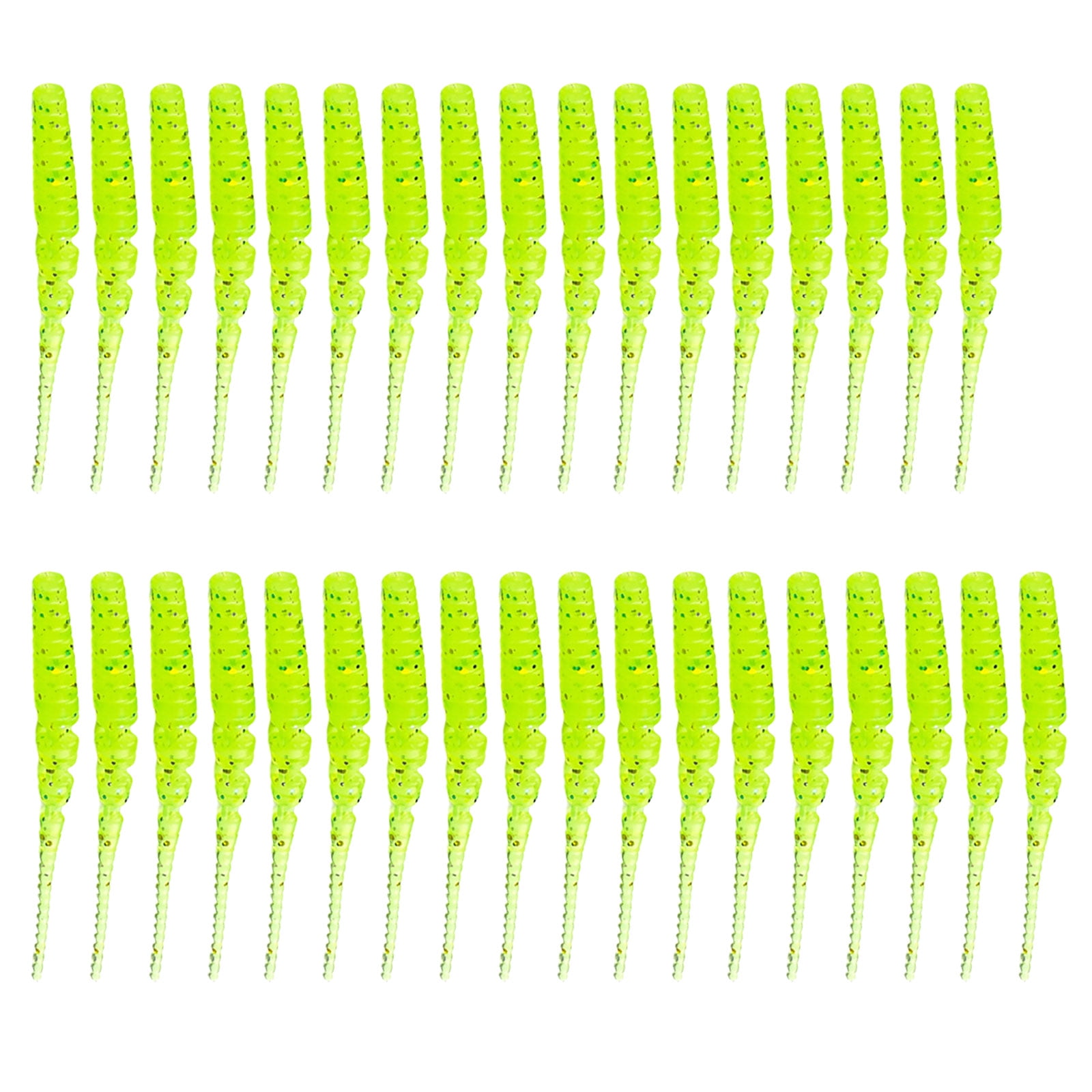 35lots Flexible Fishing Baits Double Color Floating Lures Simulates ...