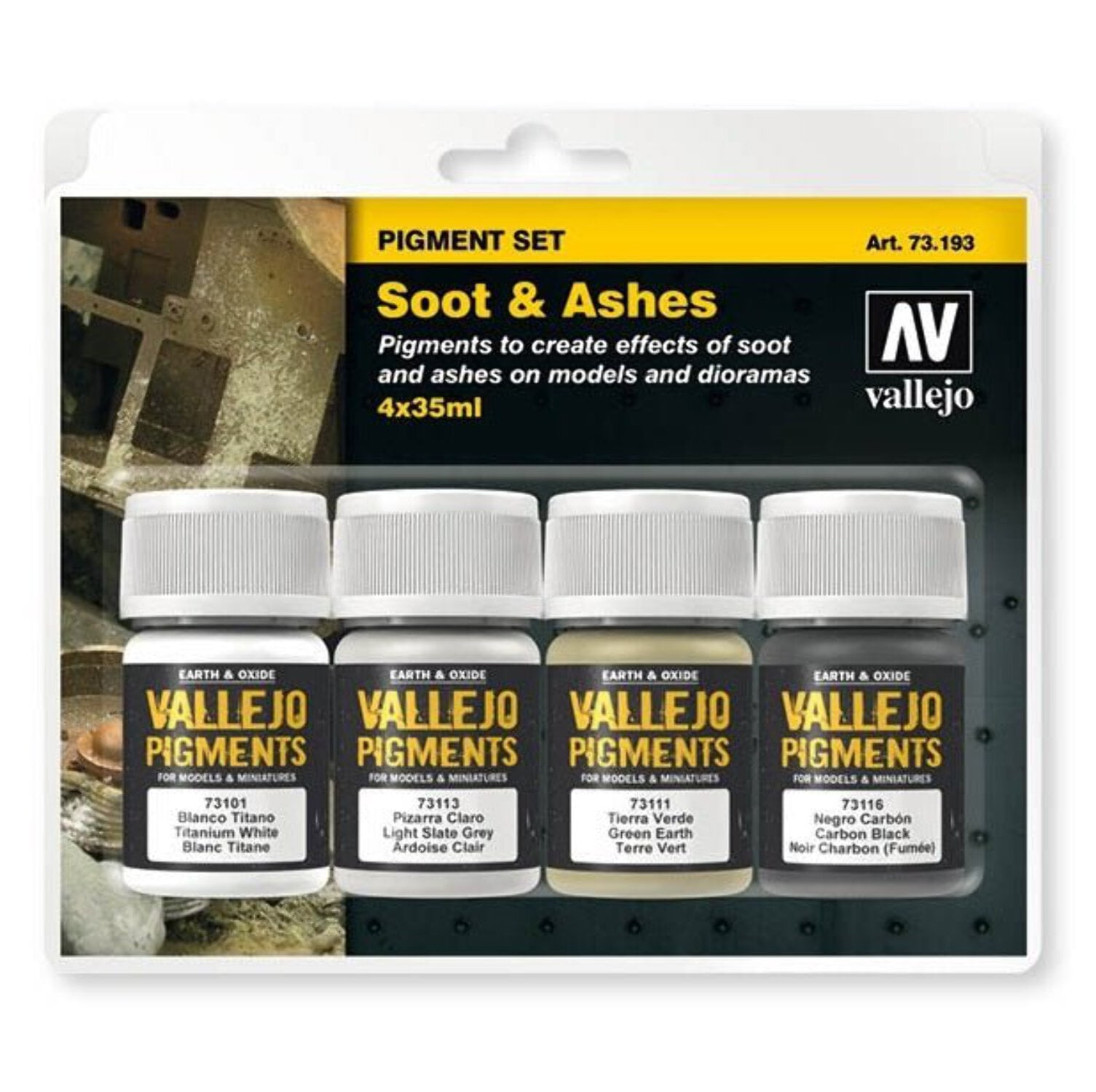 35ml Bottle Soot & Ashes Pigment Powder Set (4 Colors) - Walmart.com