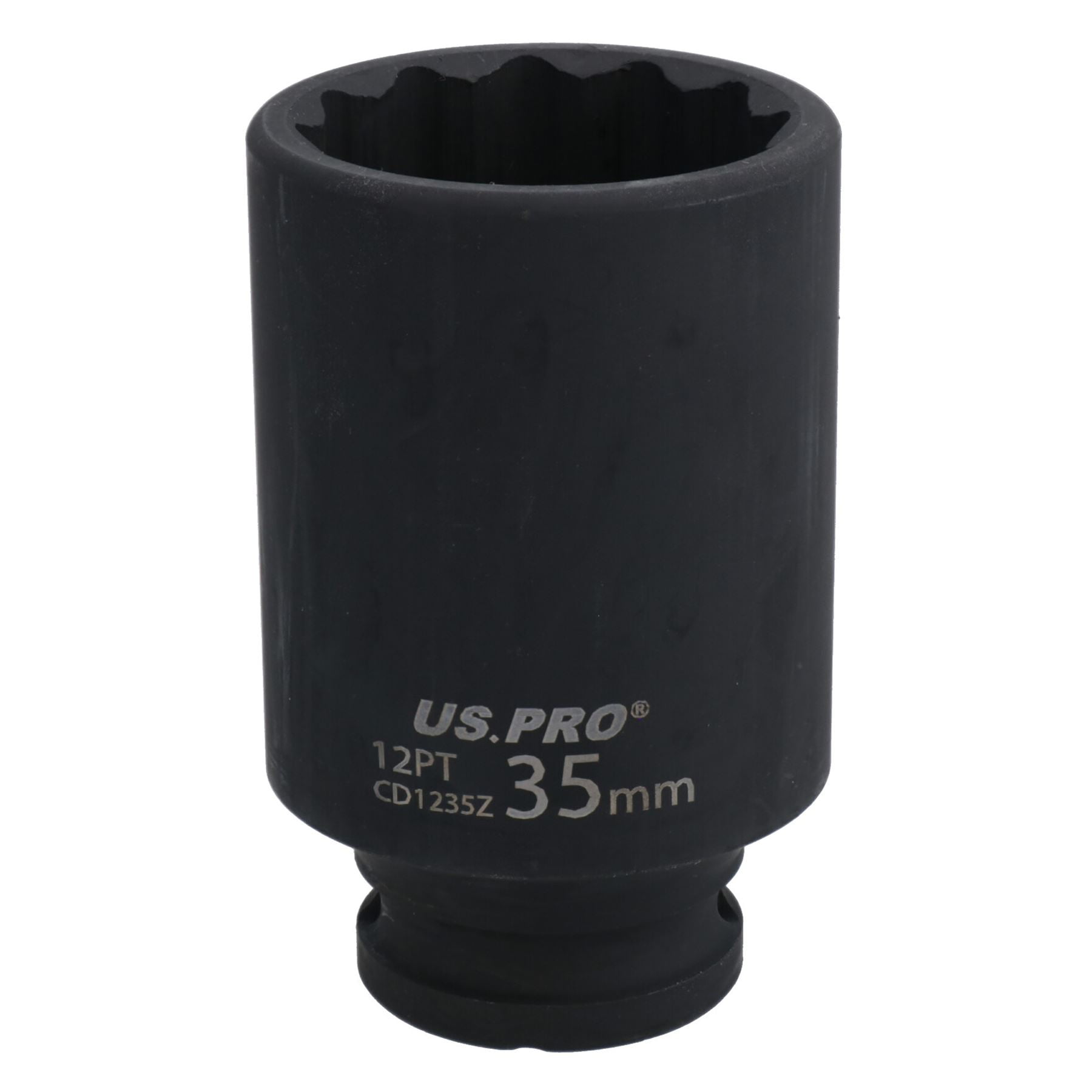35mm 1/2" Drive Deep Impacted Thin Wall Walled Hub Nut Socket 12 Sided ...
