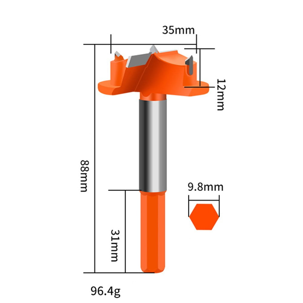 35mm/40mm Hinge Boring Location Drill Bit Furniture Door Woodworking ...