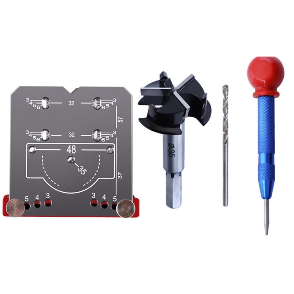 35mm Aluminum Alloy Hinge Jig Carpentry Tool for Concealed Hinges Drill ...