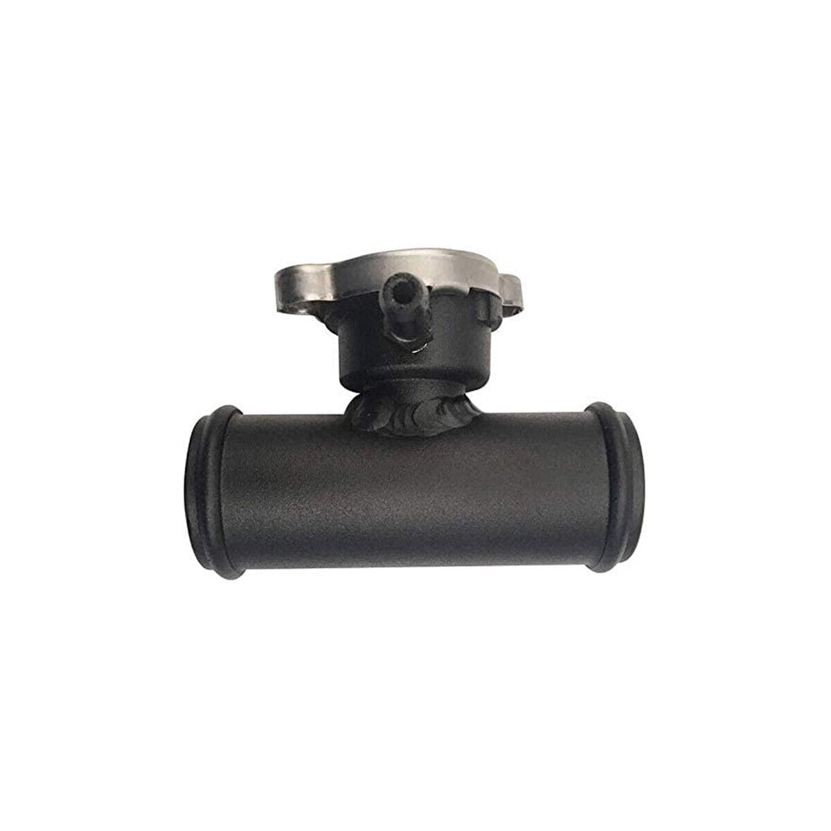 35mm Aluminum In Line Radiator Hose Pipe Filler Neck W/Cap Black ...
