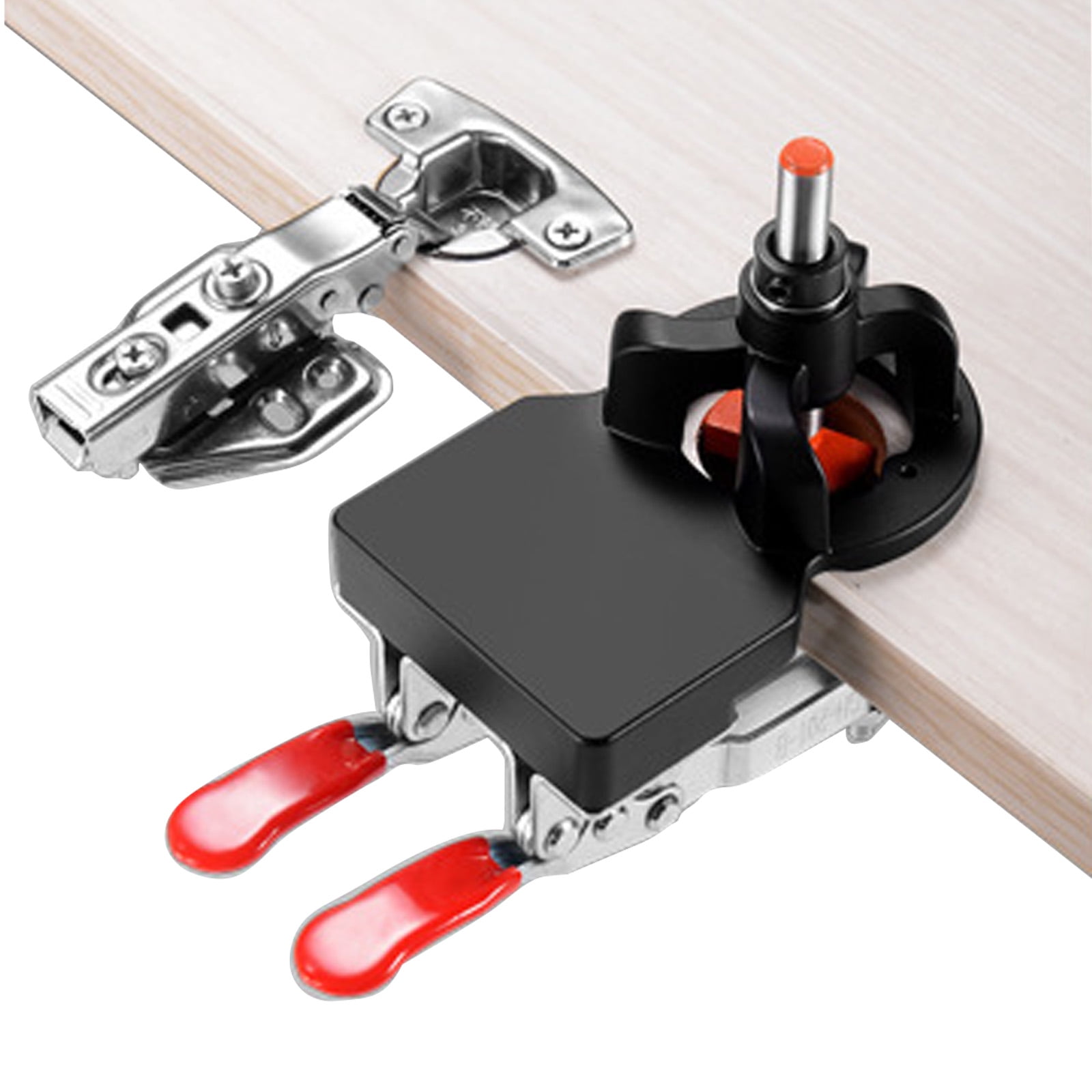 35mm Concealed Door Hinge Jig, Aluminum Alloy Double Clamp, Accurate Locking Cabinet Hinge Jig ...