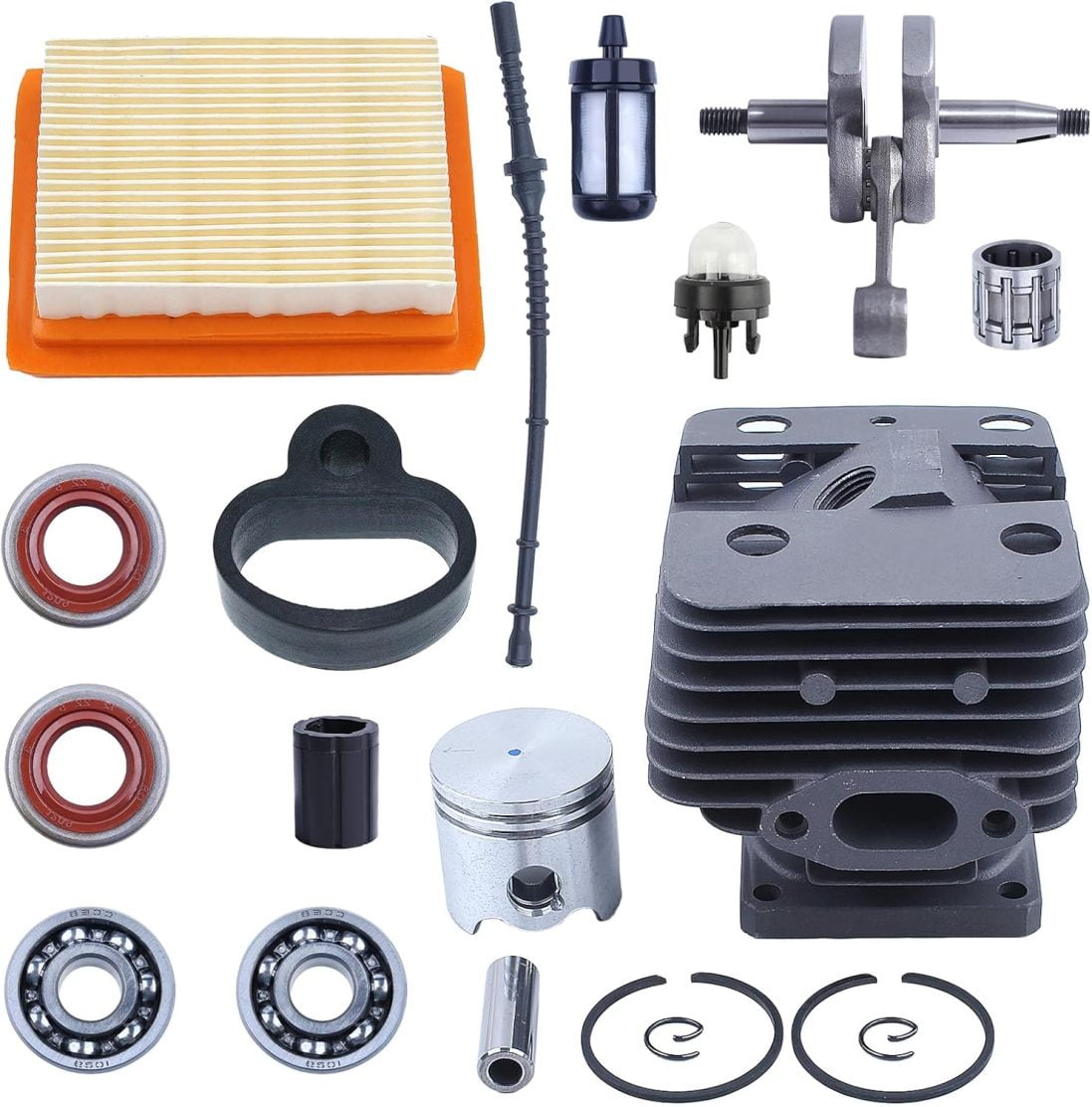 35mm Cylinder Crankshaft Piston Air Fuel Filter Line Kit Compatible ...