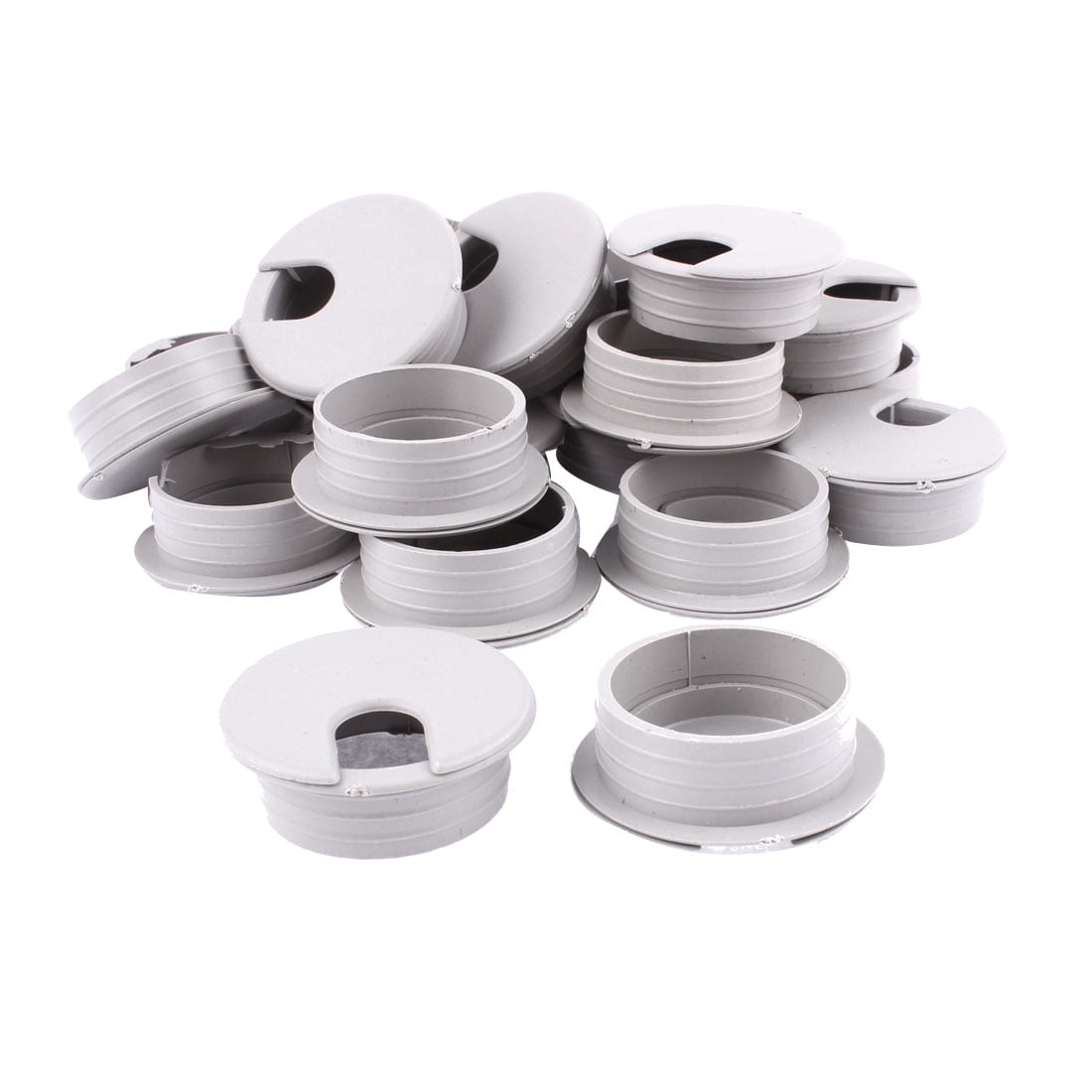 35mm Dia PC Computer Desk Table Plastic Grommet Wire Cable Hole Cover ...