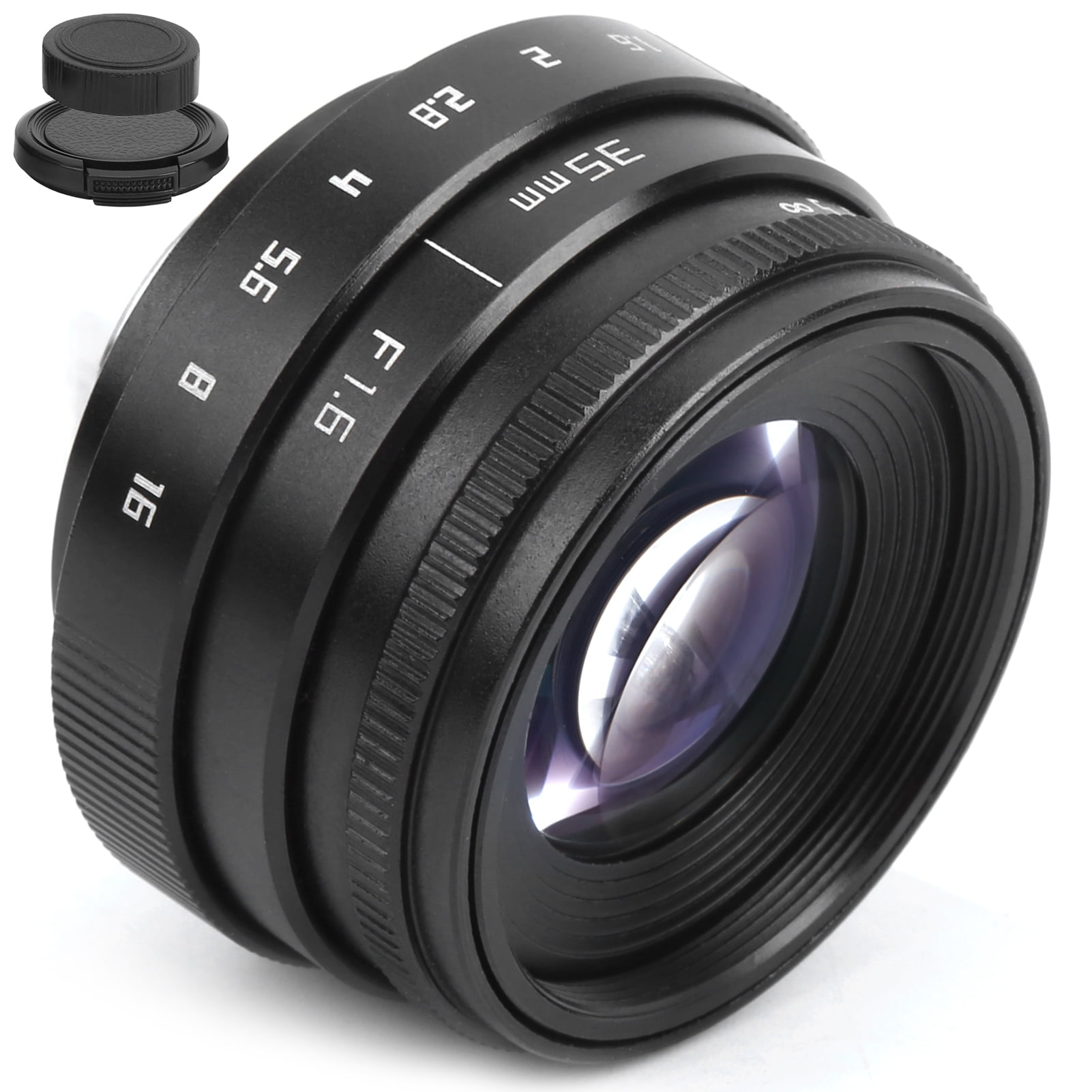 35mm F1.6 C Mount Large Aperture Manual Fixed Focus Portrait Camera ...