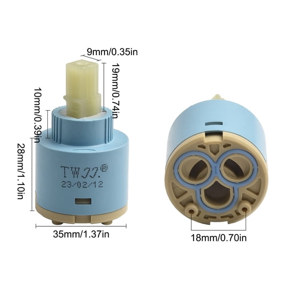 35mm Faucet Cartridge replacement, Ceramic Faucet Cartridge Replacement ...