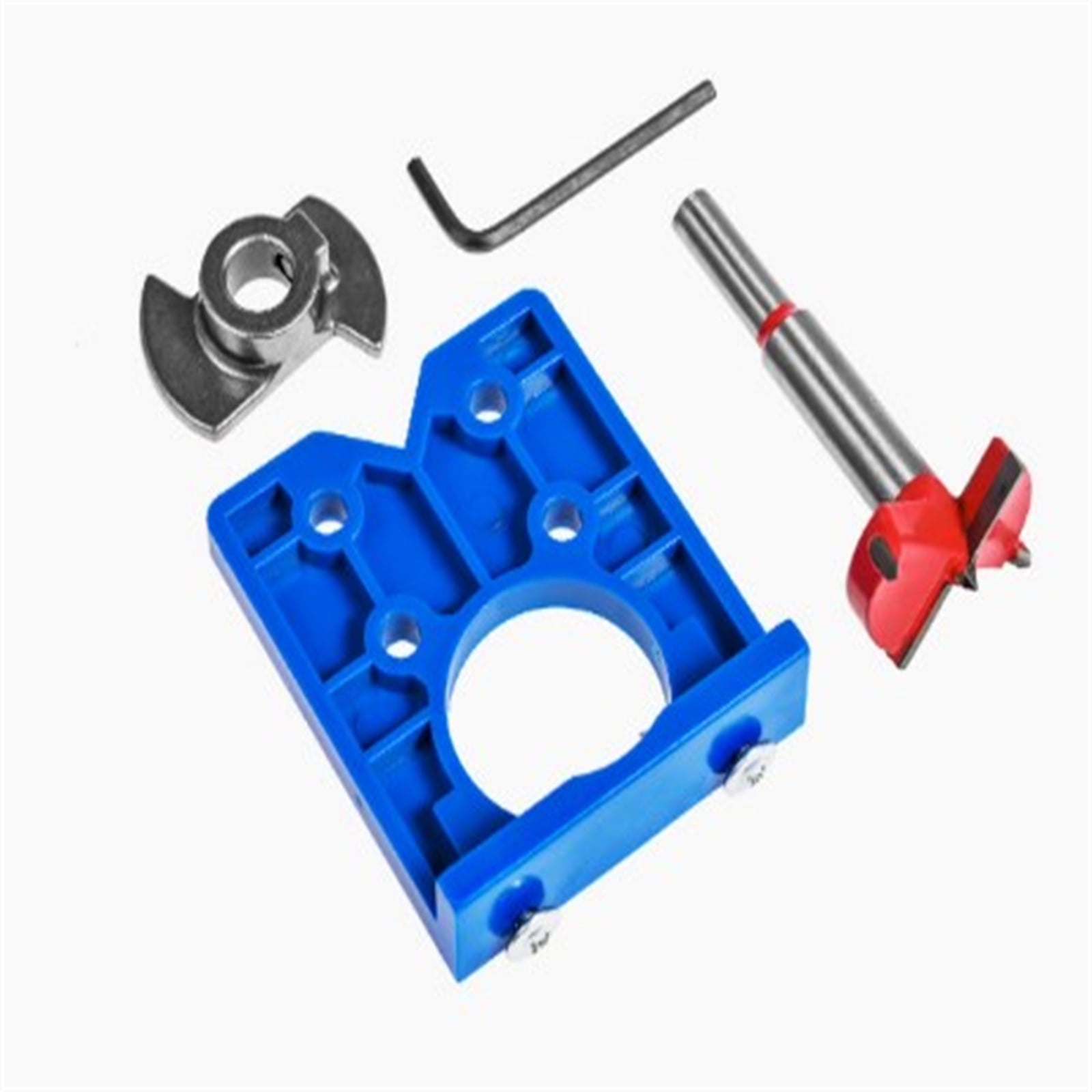 35mm Hinge Hole Jig Drill Guide Set Diy Woodworking Door Hole Opener ...