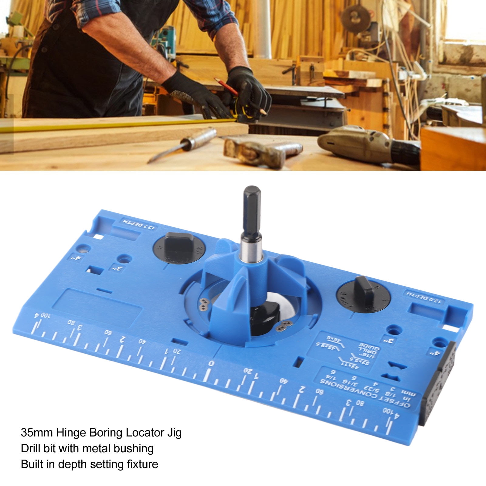 35mm Hinge Jig Kit: Accurate Woodworking Guide For Easy Hole Drilling ...