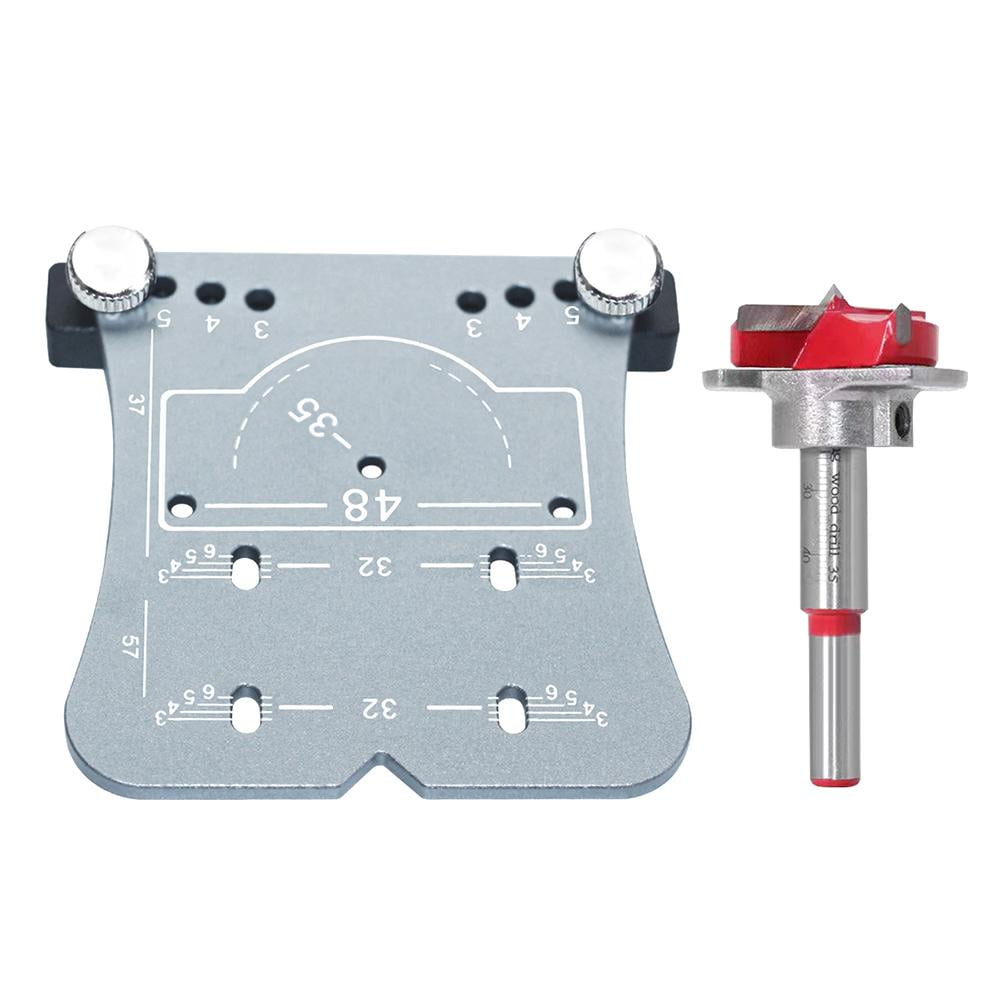 35mm Hinge Punch Locator Fixture Home For Furniture Cupboard Jig Hole ...