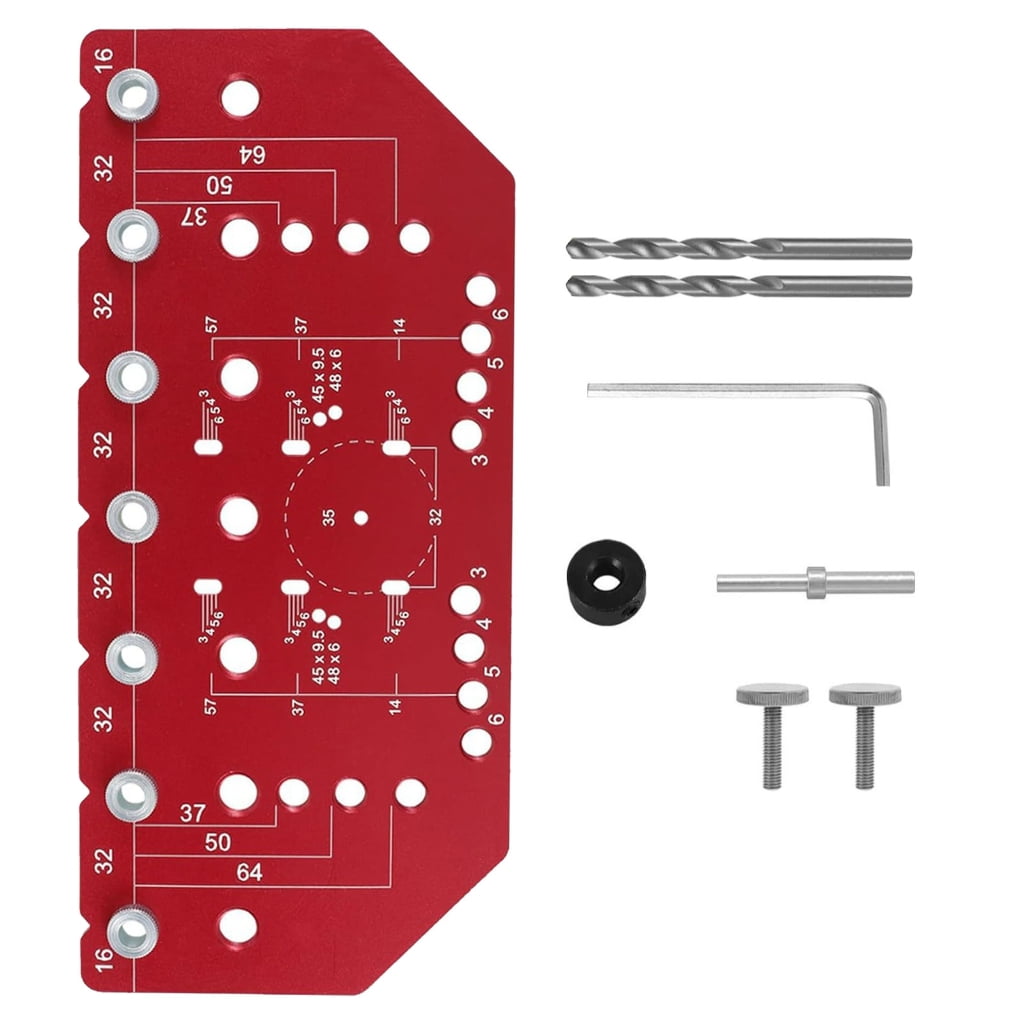 35mm Hinges Hole Drilling Guide Locator Hinges Drilling Jig Drill Bit ...
