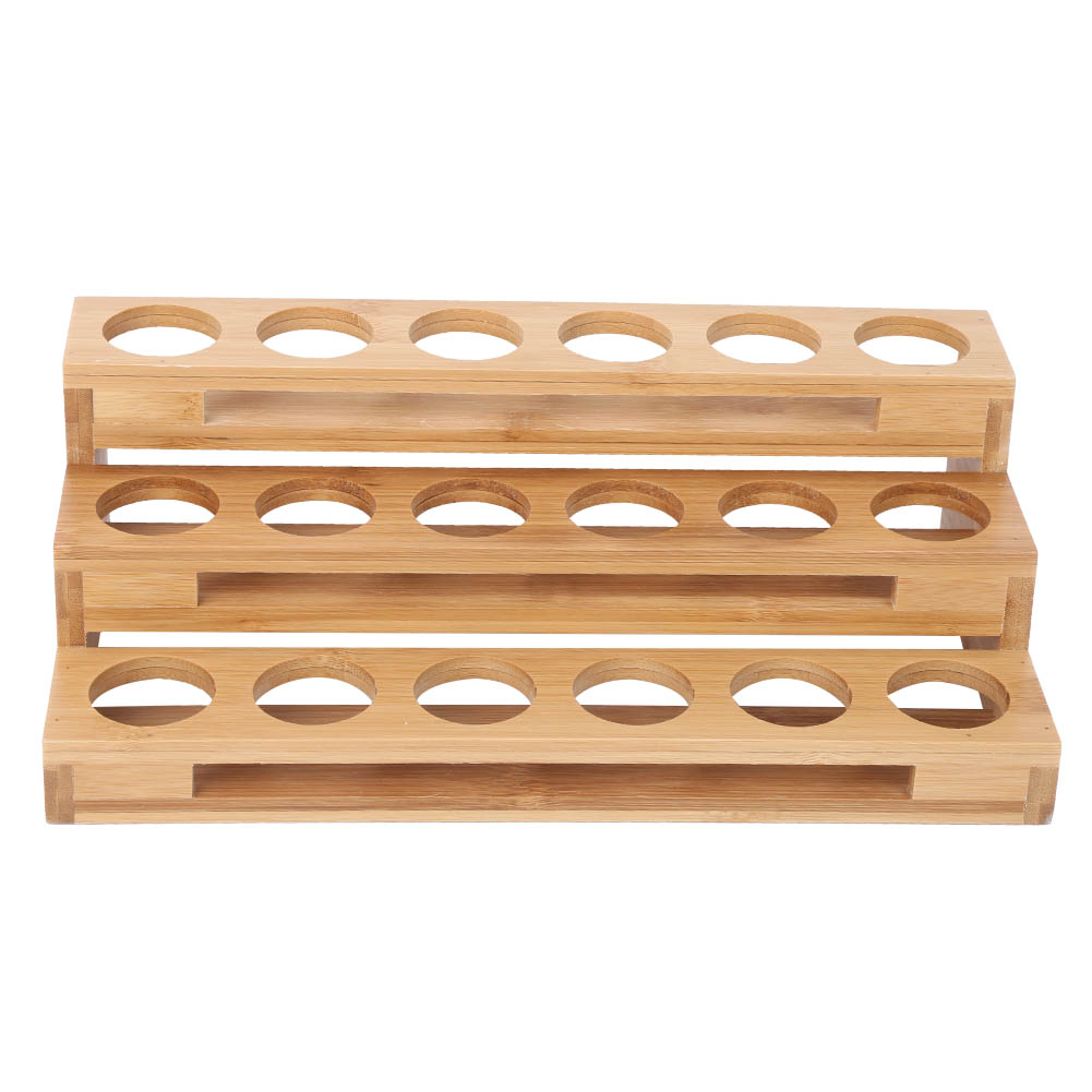 35mm Hole Diameter Bamboo3-Tier Storage Rack Bamboo Oils Nail Oil ...