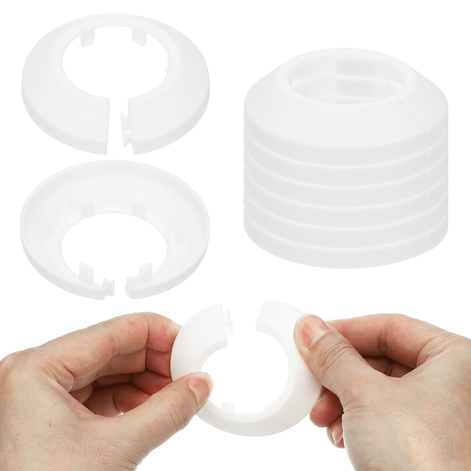 35mm Plumbing Cover Plates, 9 PCS Wall Split Flange Pipe Cover ...