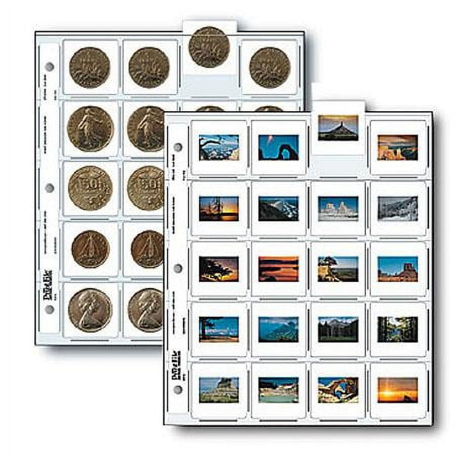 35mm Slide Pages Holds Twenty 2x2" Mounted Transparencies, Top Loading ...