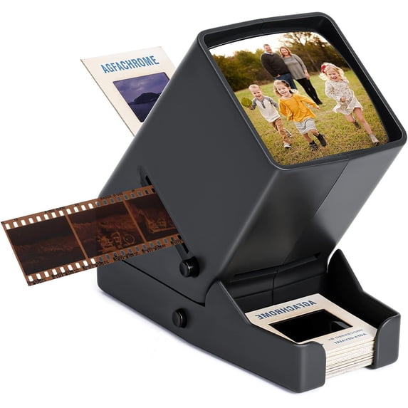 35mm Slide Viewer, Film Negative and Slide Viewer with 3X Magnification ...