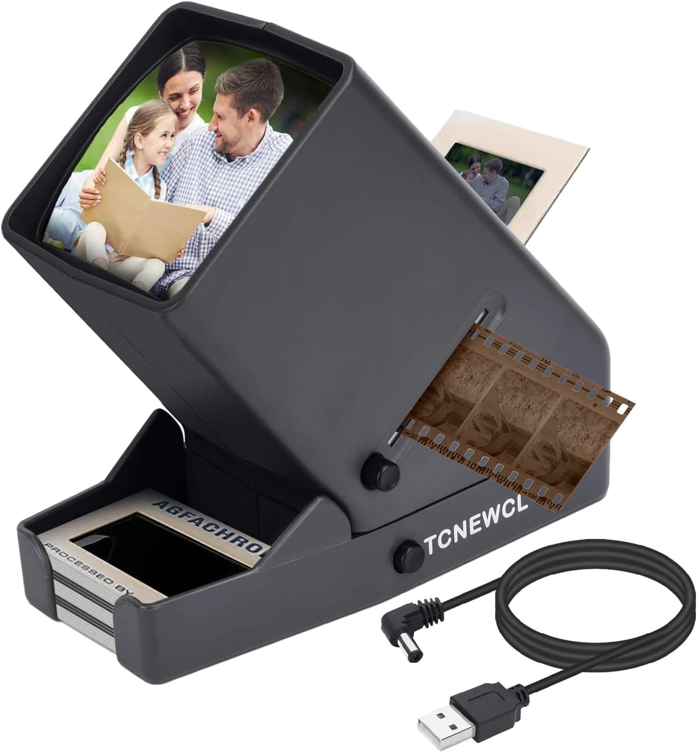 35mm Slide and Film Viewer, Negative Viewer, Desk Top LED Lighted ...
