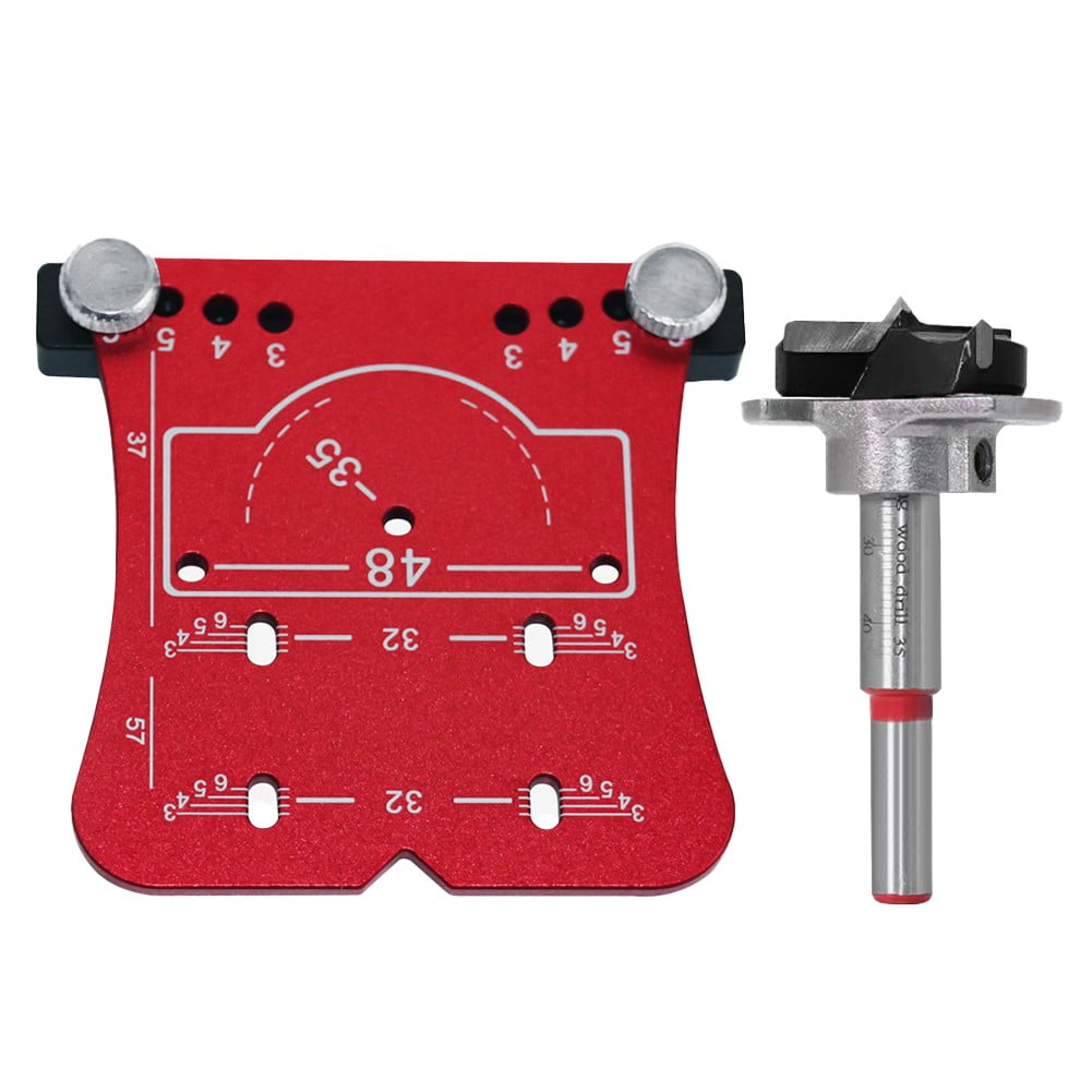 35mm Woodworking Hinge Hole Opener Punch Tool Locator Limiting Frame ...