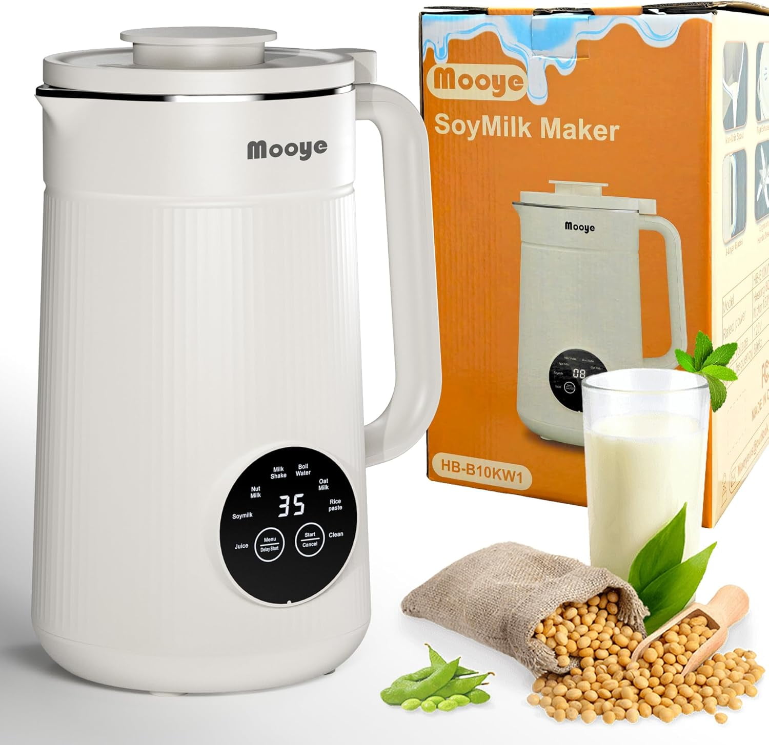 35oz Automatic Nut Milk Maker with Nut Milk Bag - Homemade Almond, 10 ...
