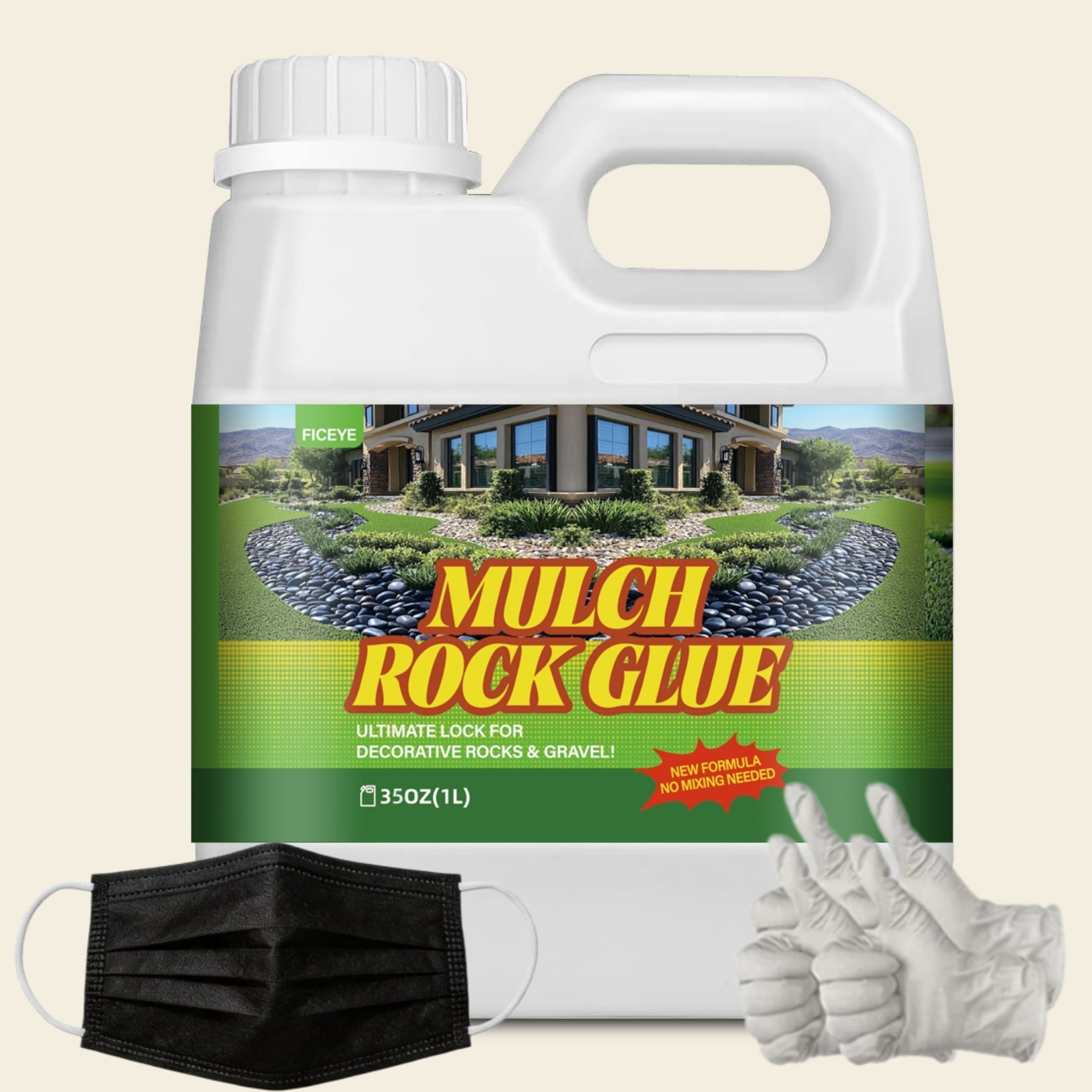 35oz Heavy-Duty Non-Toxic Landscape Glue | Professional Gravel Binder ...