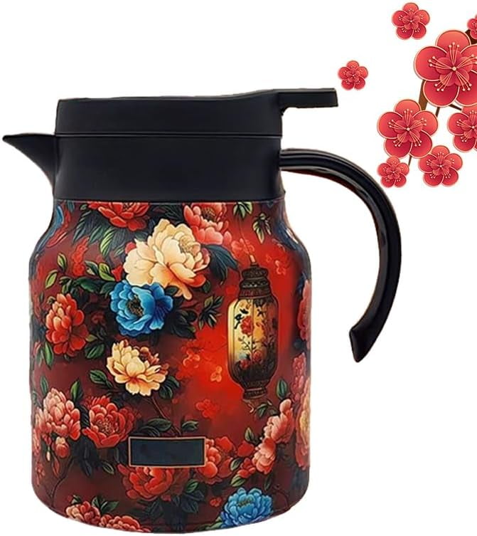 35oz Insulated Tea Pot with Infuser, Stainless Steel Thermal Teapot for ...