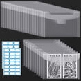 35pc Clear Stamp and Die Envelopes, Scrapbooking Storage Die Cuts for ...