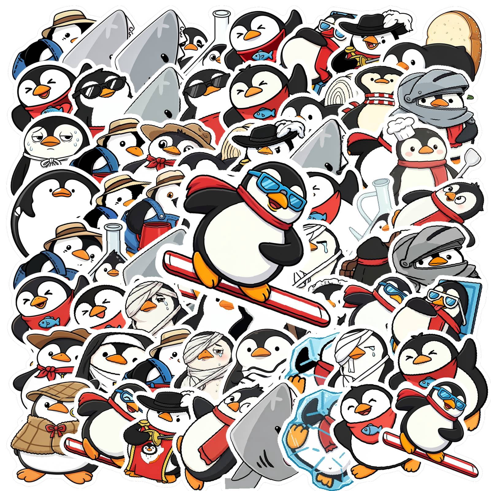 35pcs-100pcs Cartoon Stickers Kids Stickers Cute Funny Stickers Penguin ...