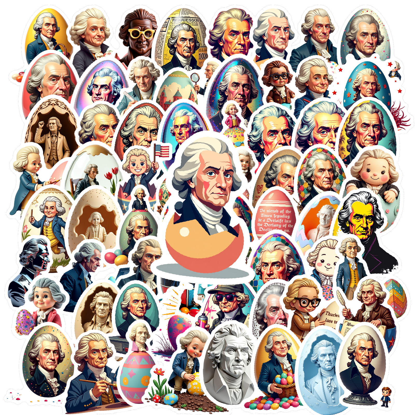 35pcs-100pcs Historical Stickers Stationery Stickers Cartoon Kids ...
