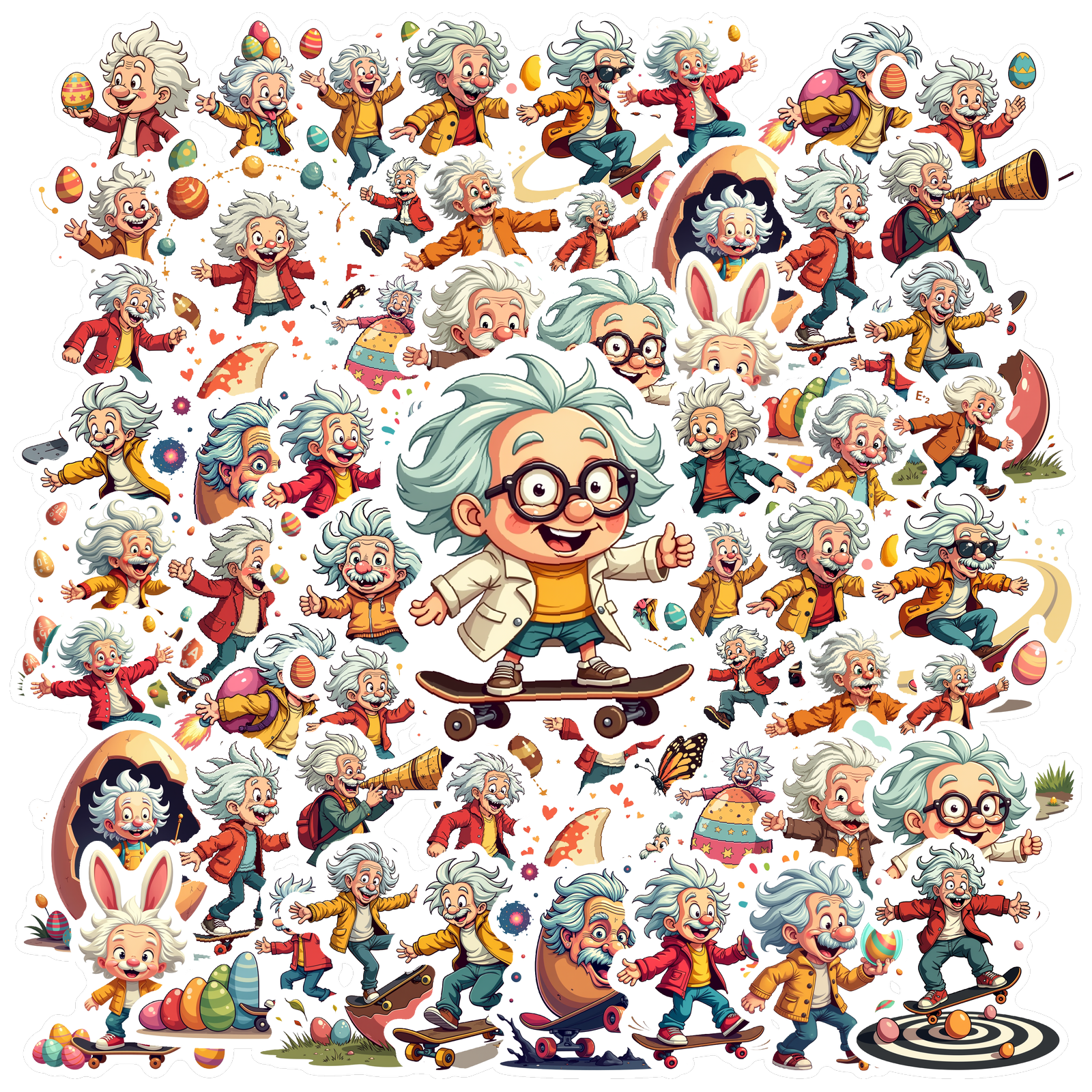 35pcs-100pcs Quirky Stickers Stationery Stickers Whimsical Teacher ...