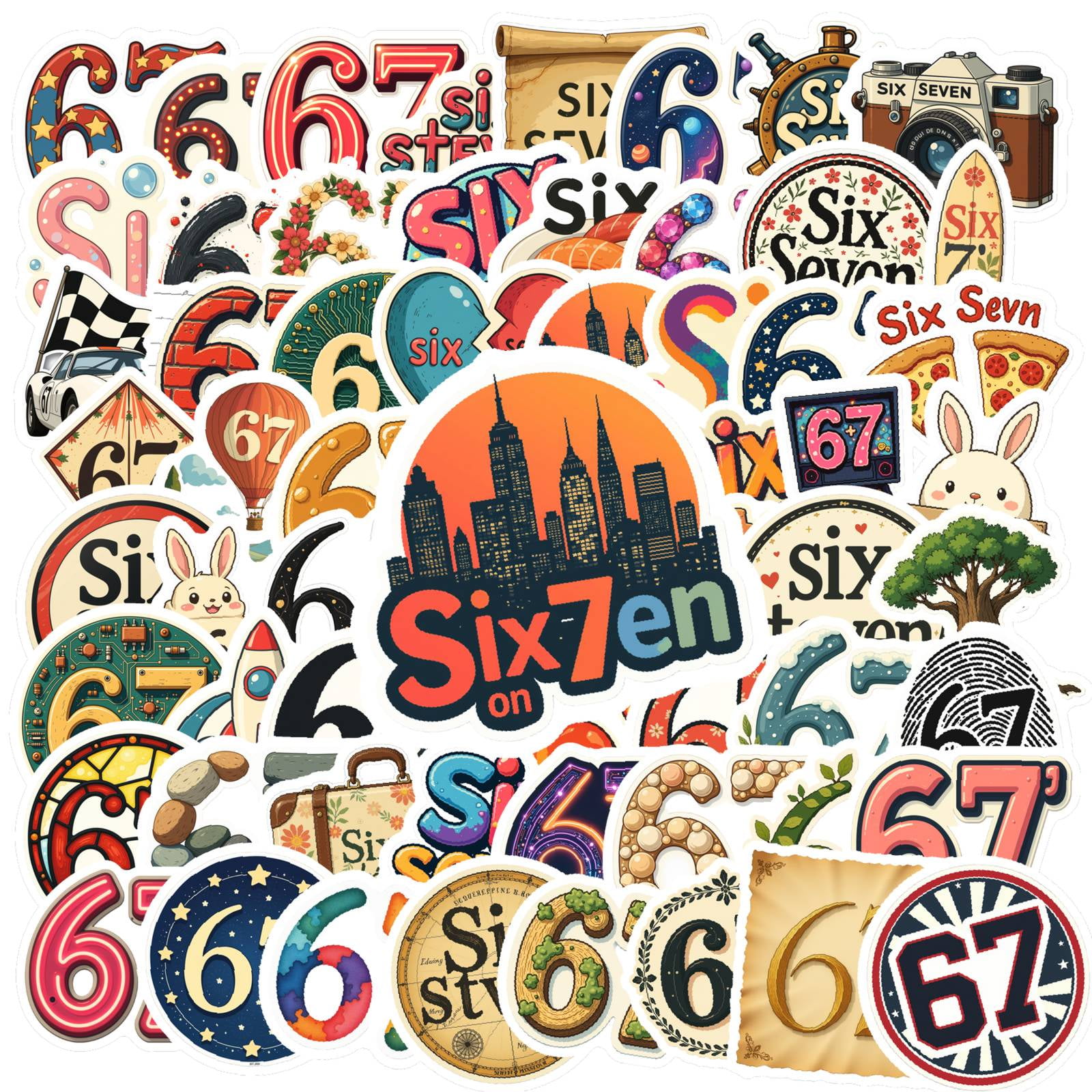 35pcs-100pcs Retro Stationery Stickers Cute Kids Funny Graffiti for ...