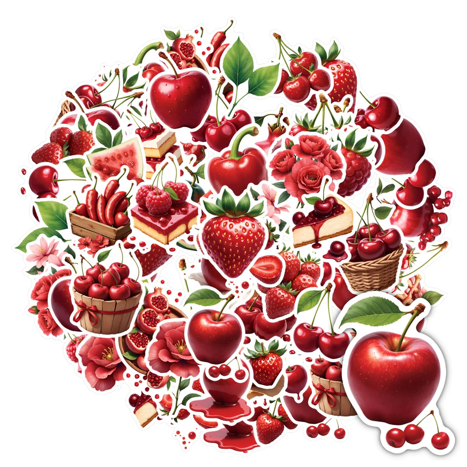 35pcs-50pcs Berry Stickers PVC Graffiti Decals Juicy Stickers Sticker ...