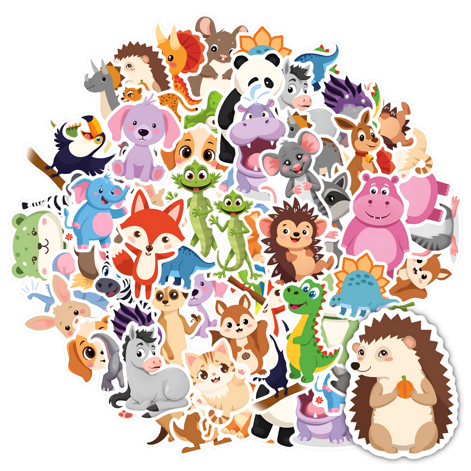 35pcs-50pcs Charming Animal Stickers Playful Kids Stickers Interactive ...