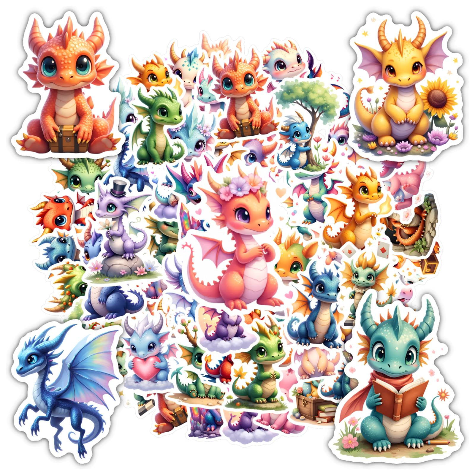 35pcs-50pcs Charming Stickers Stationery Stickers Cute Teacher Reward ...