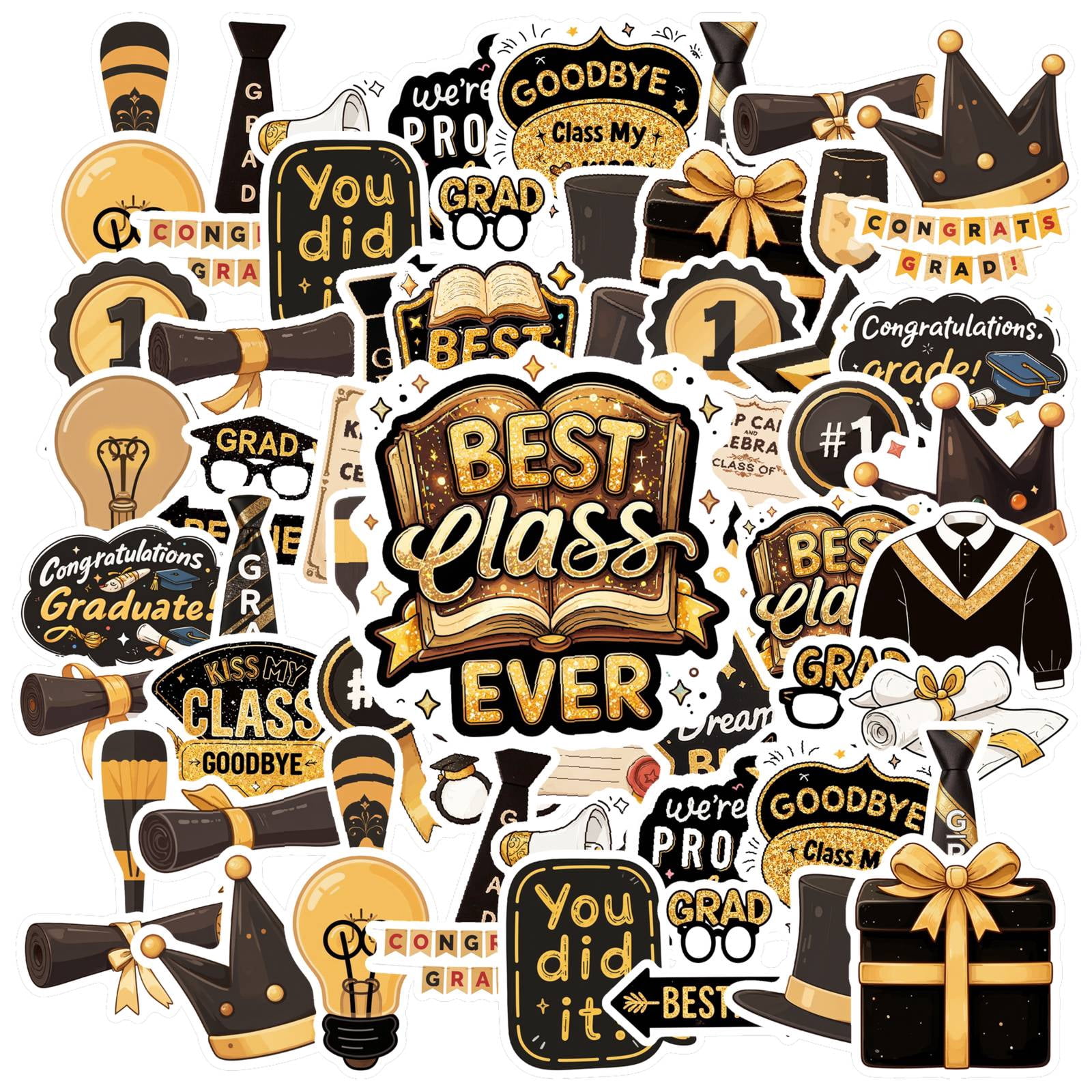 35pcs-50pcs Classic Stationery Stickers Graduation Teacher Reward ...