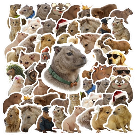 35pcs-50pcs Cute Animal Stickers Funny Kids Stickers Cartoon Animal ...