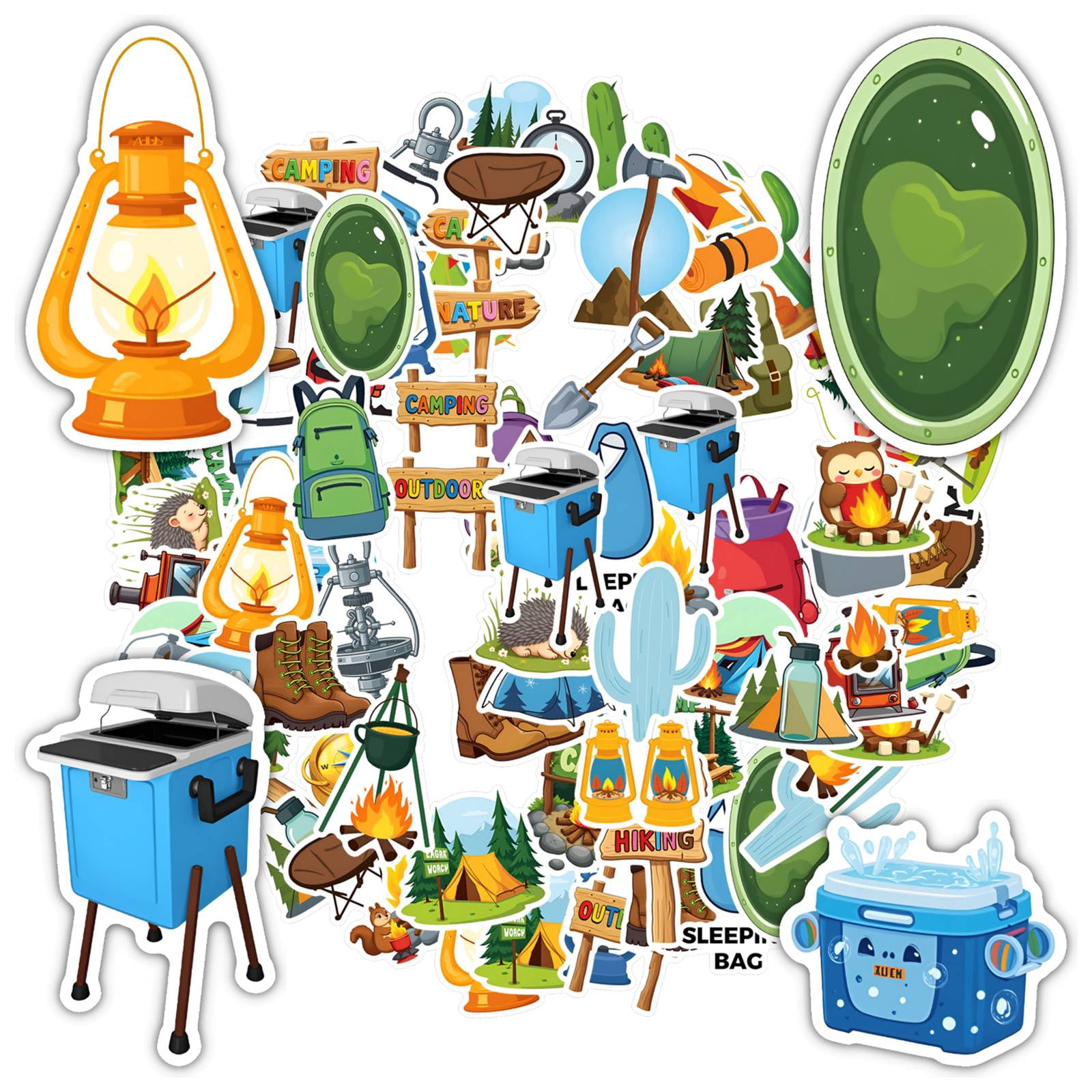 35pcs-50pcs Cute Children Stickers Animal Camp Graffiti Children ...