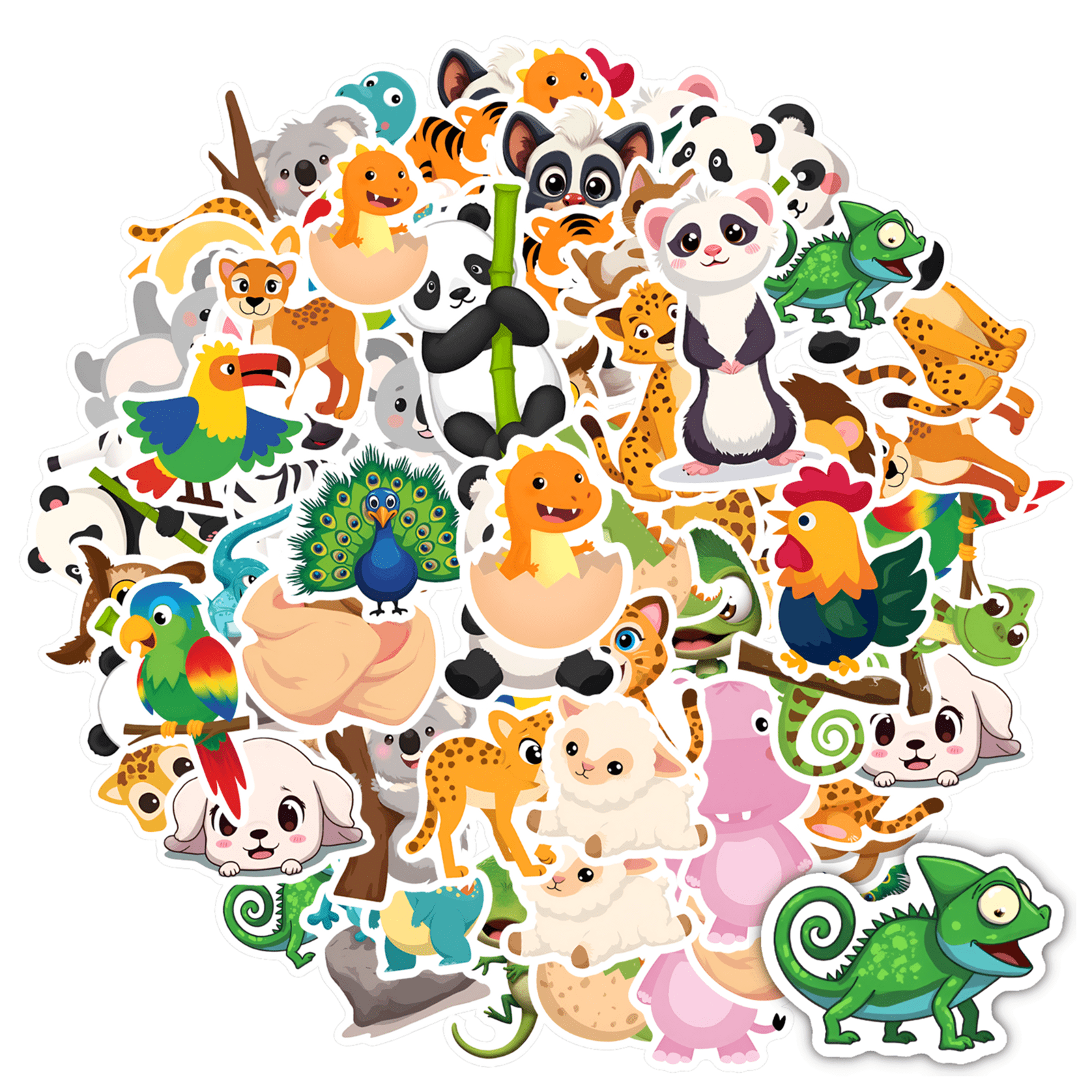 35pcs-50pcs Cute Stickers Animal Stationery Stickers Pet Teacher Reward ...