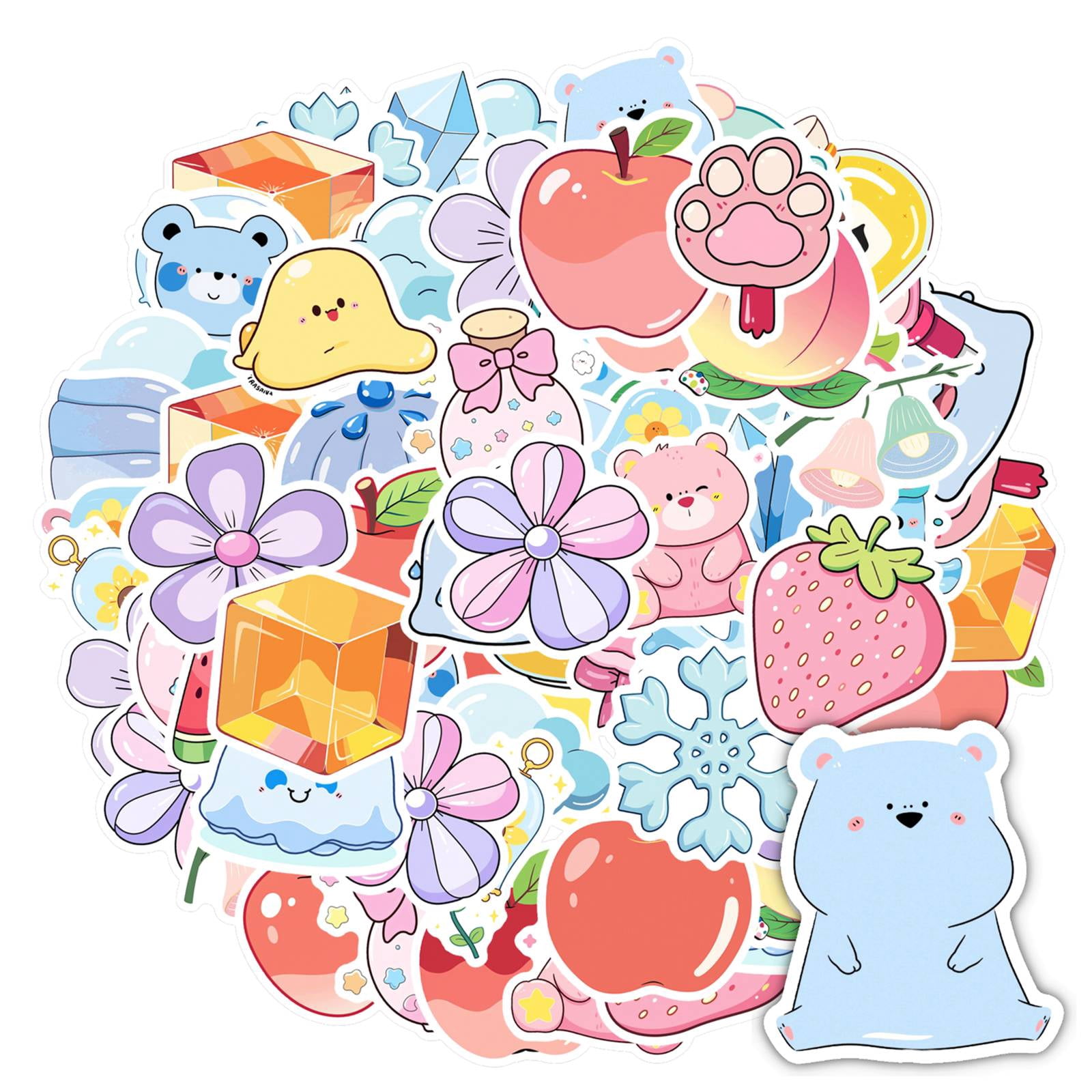 35pcs-50pcs Cute Stickers Stationery Stickers Fantasy Stationery ...