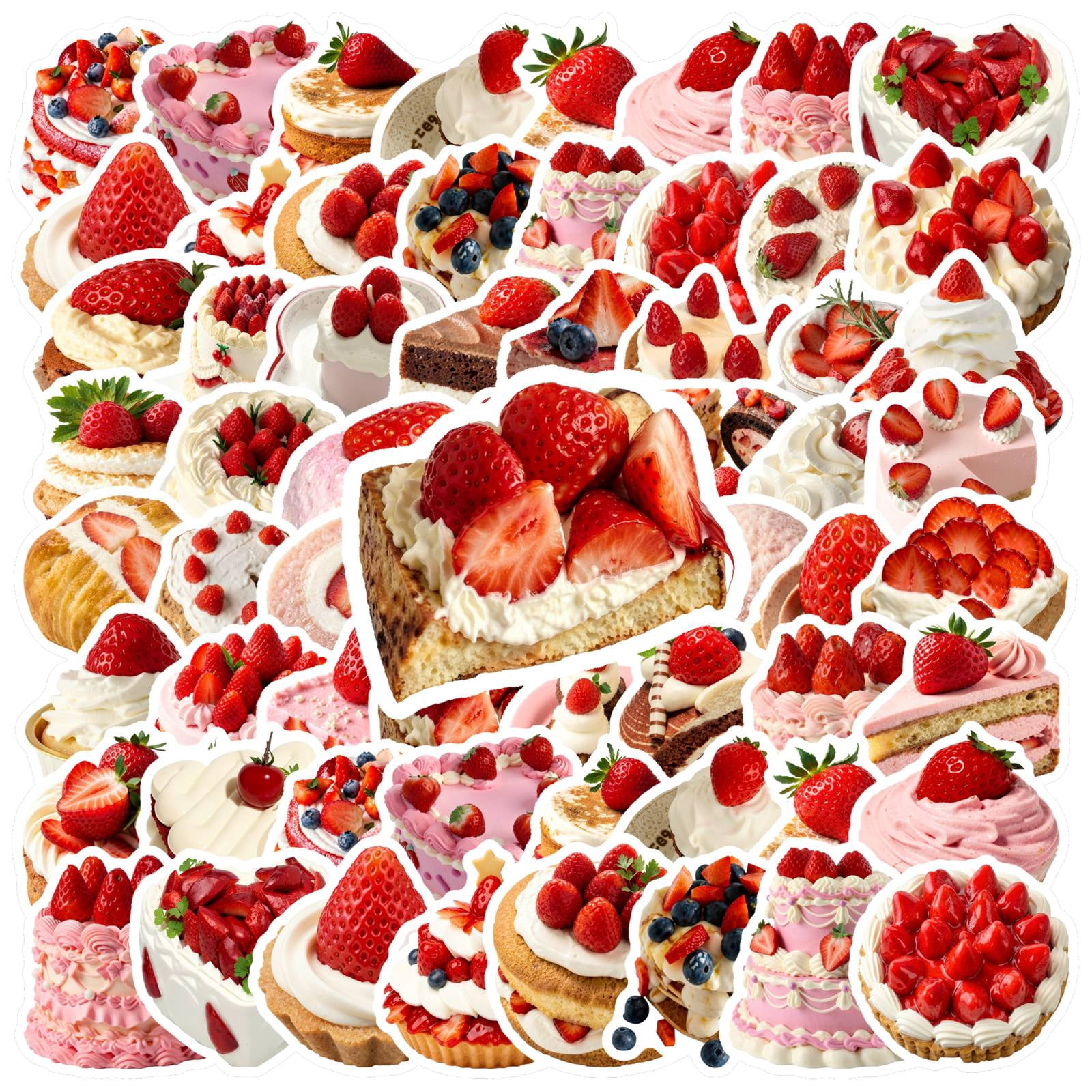 35pcs-50pcs Delicious Stickers Stationery Funny Stickers Sweets Teacher ...