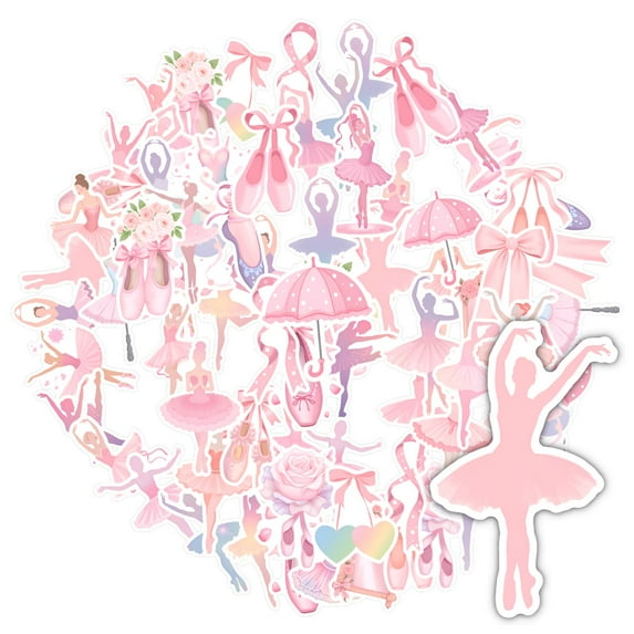 35pcs-50pcs Elegant Stickers Stationery Sticker Pink Kids Stickers for ...