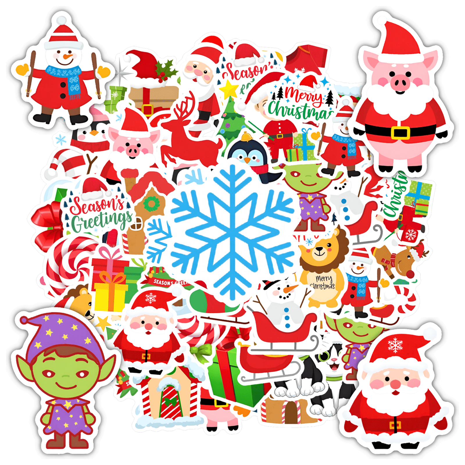 35pcs-50pcs Festive Stickers Kids Stickers Toy Cute Stickers Stationery ...