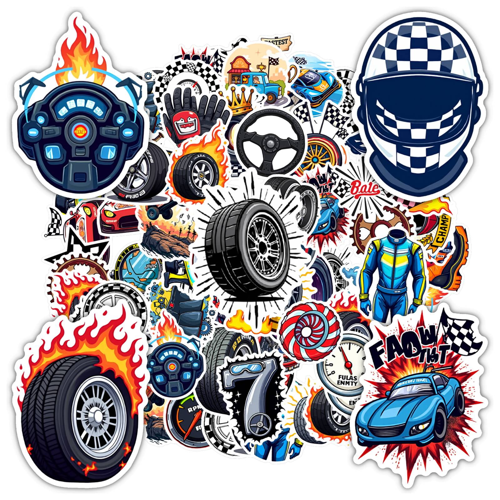35pcs-50pcs Race Car Stickers Speed Motorsport Stickers Racing Graffiti ...