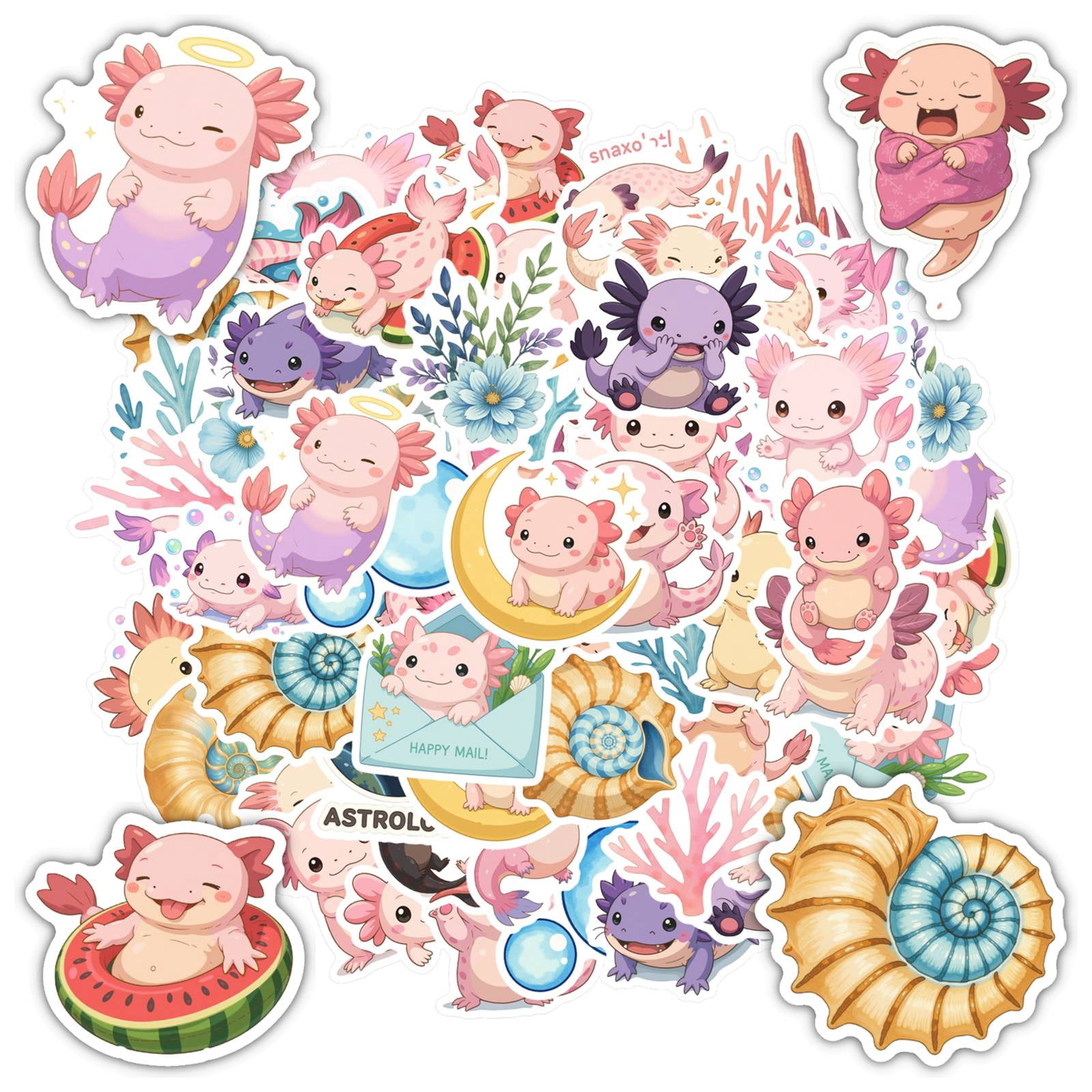 35pcs-70pcs Adorable Stationery Stickers Cute Animal Kids Stickers Sea ...