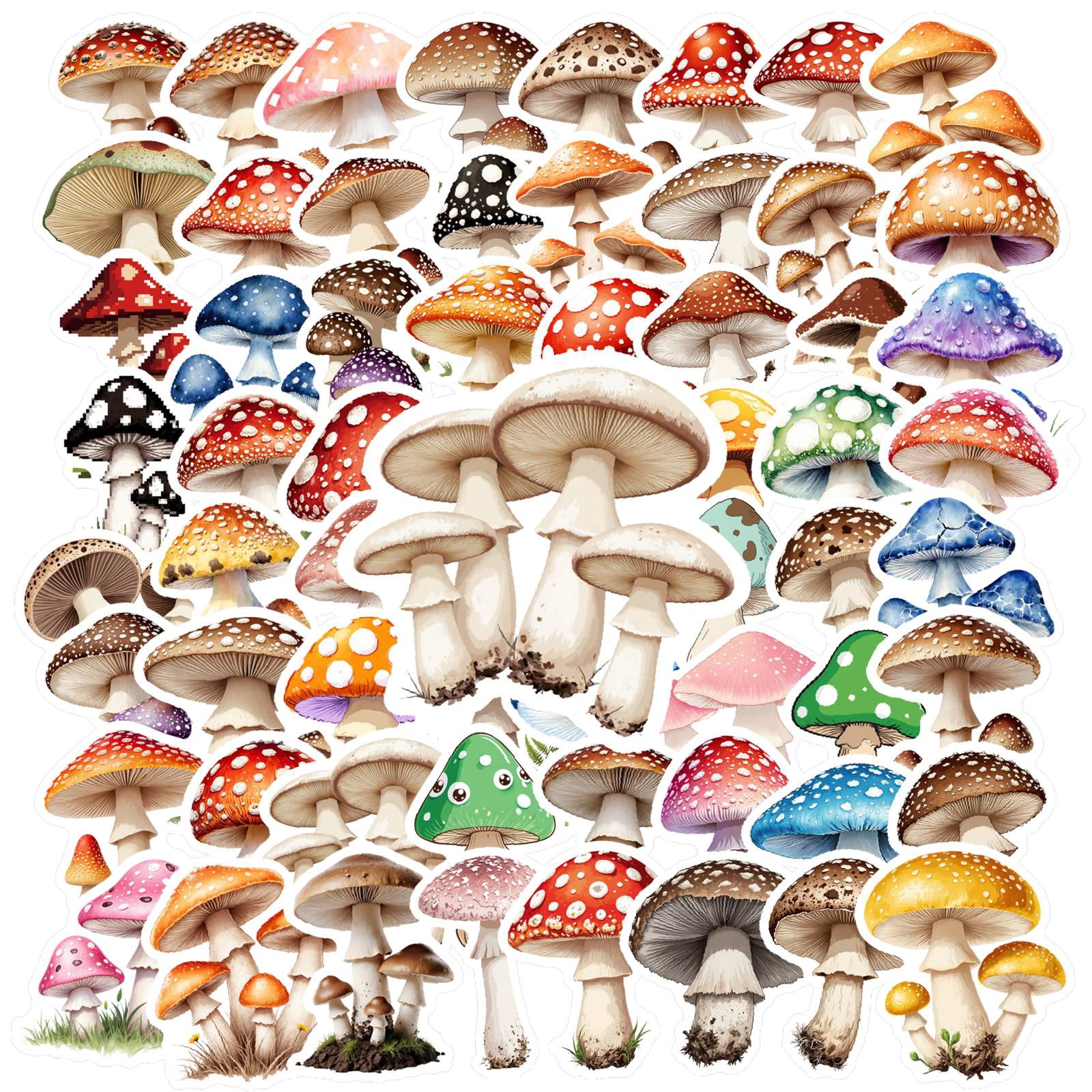 35pcs-70pcs Colorful Stationery Stickers Nature Kids Stickers Fungi ...