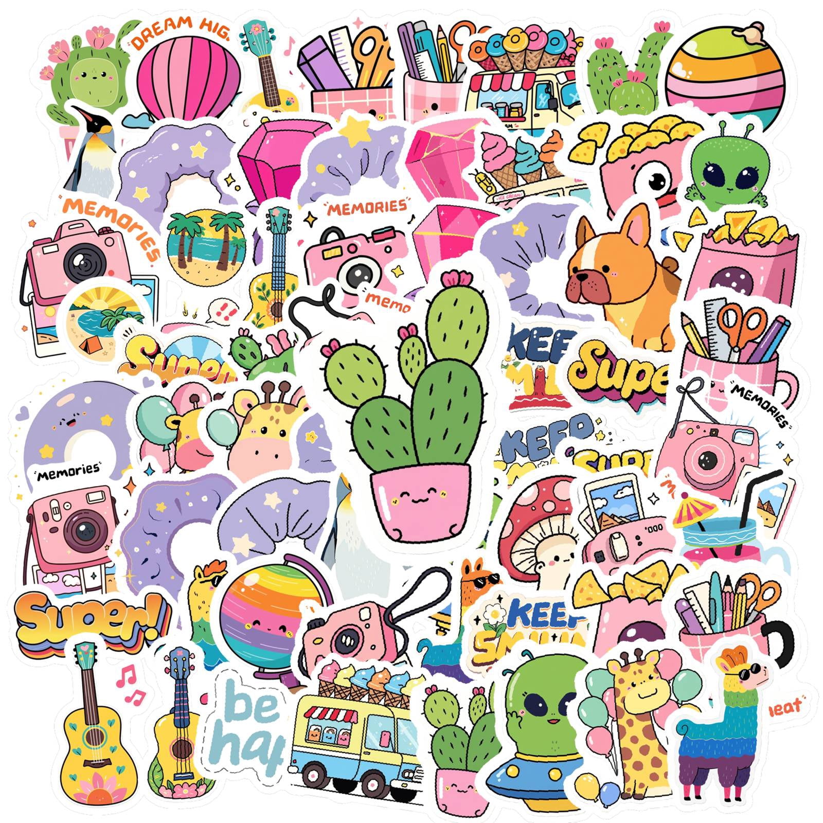 35pcs-70pcs Cute Alien DIY Stickers Animal Stationery Stickers Reward ...