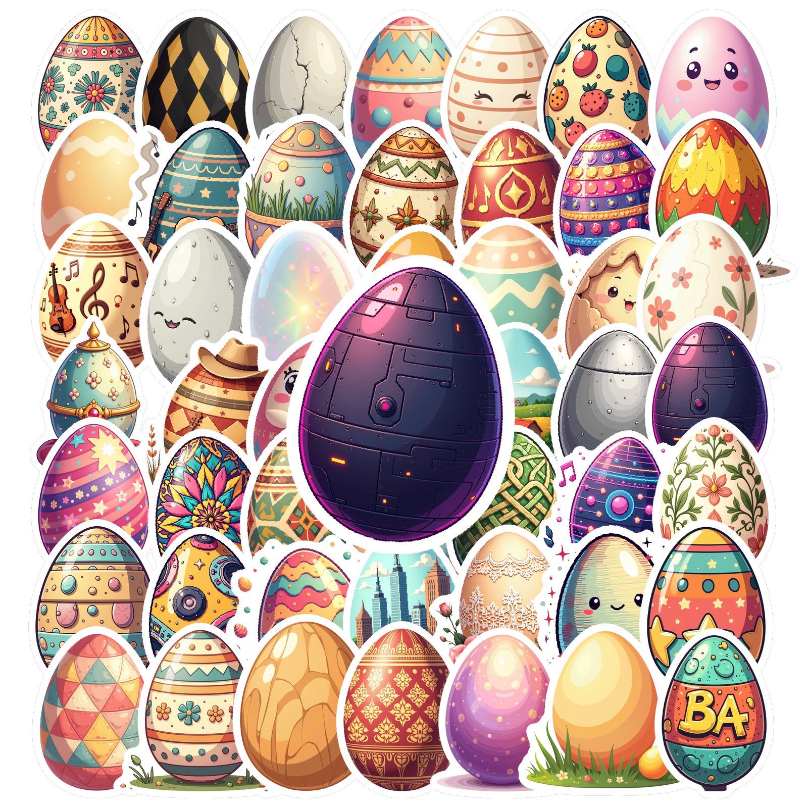 35pcs-70pcs Festive Stickers Stationery Stickers Bright Teacher Reward ...