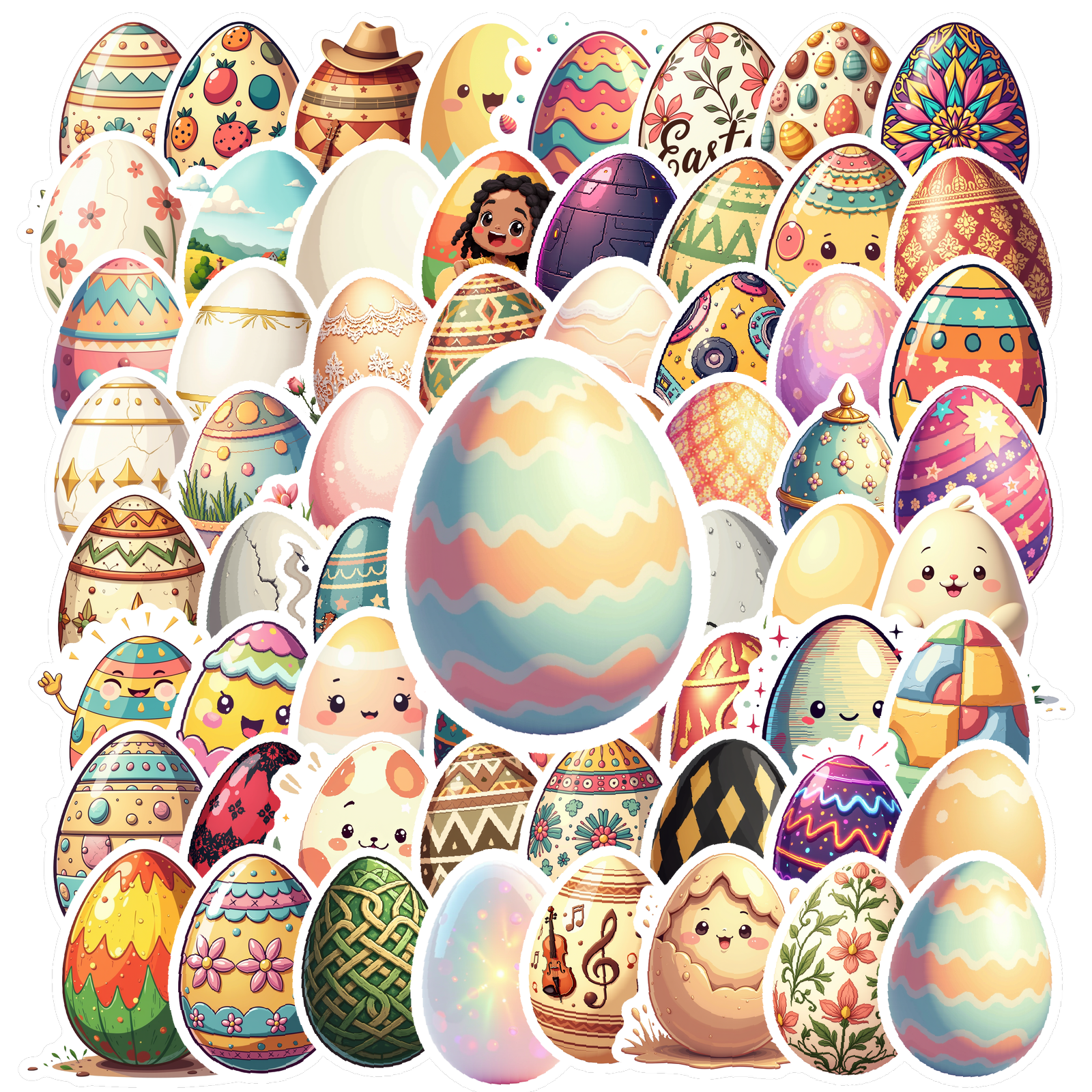 35pcs-70pcs Festive Stickers Stationery Stickers Bright Teacher Reward ...