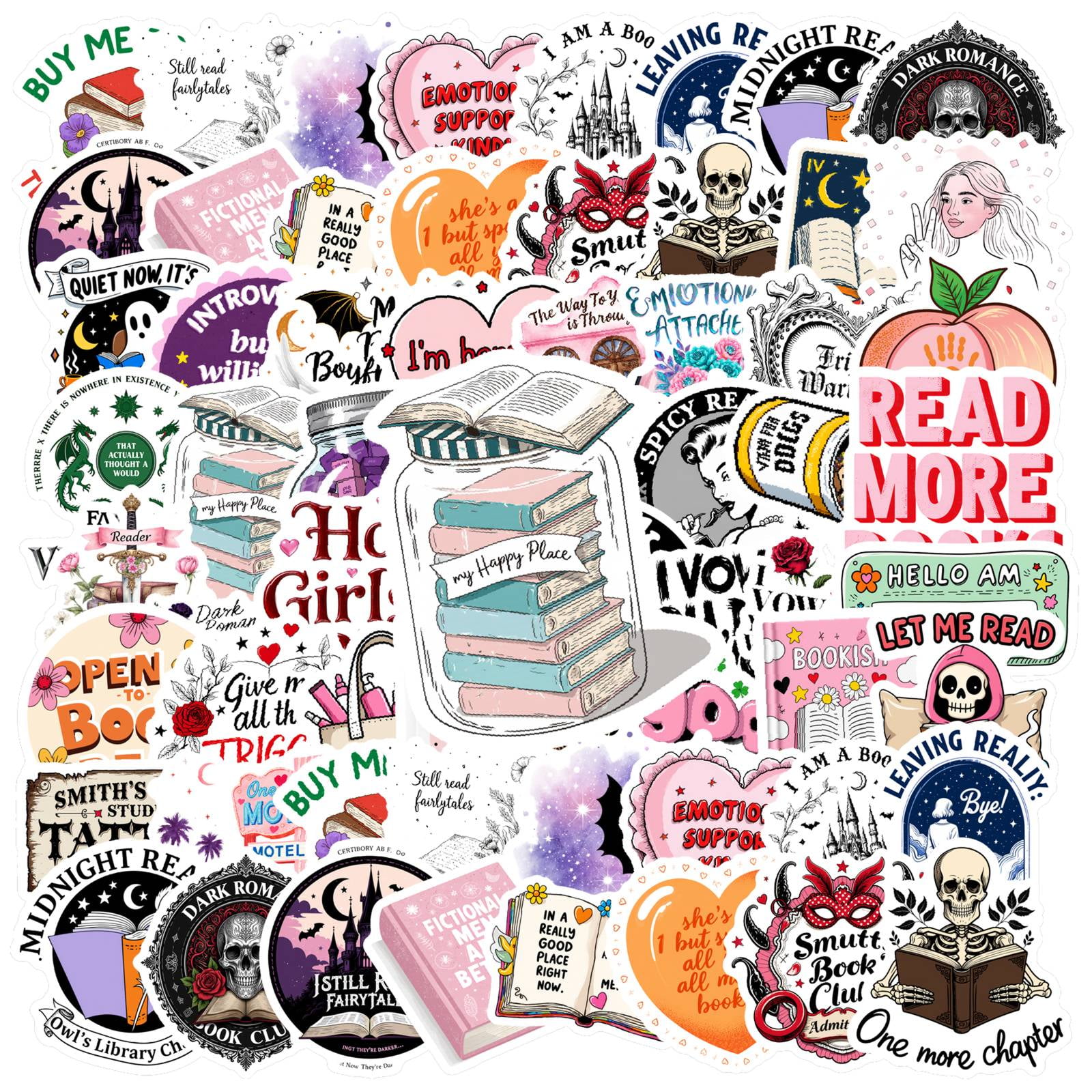 35pcs-70pcs Gothic Stationery Stickers Romantic Teacher Reward Stickers ...