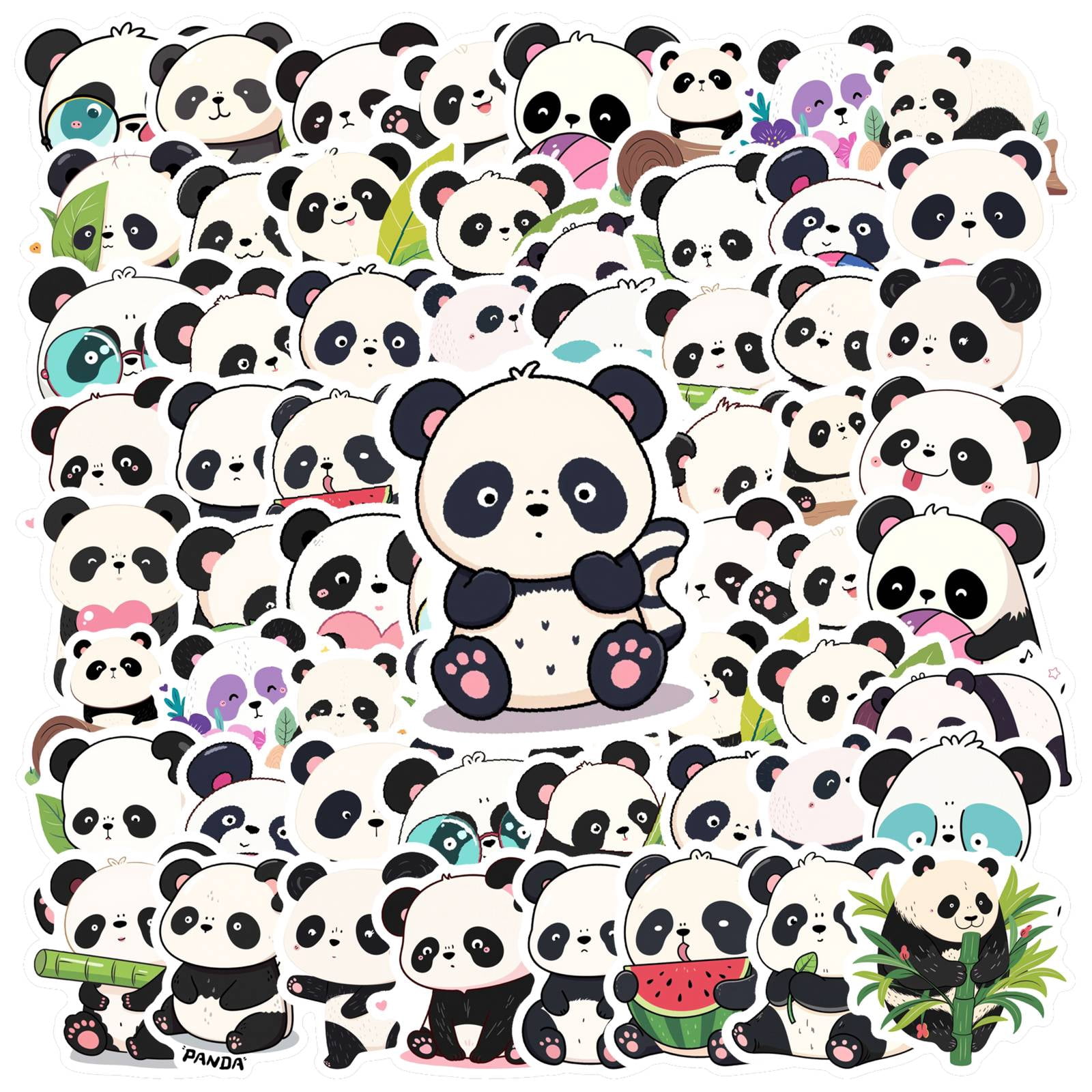35pcs Adorable Stickers Animal Stickers Cartoon Pandas Kids Stickers ...