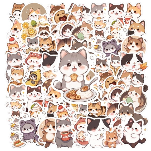 35pcs Adorable Stickers Stationery Stickers Cartoon Kids Stickers ...