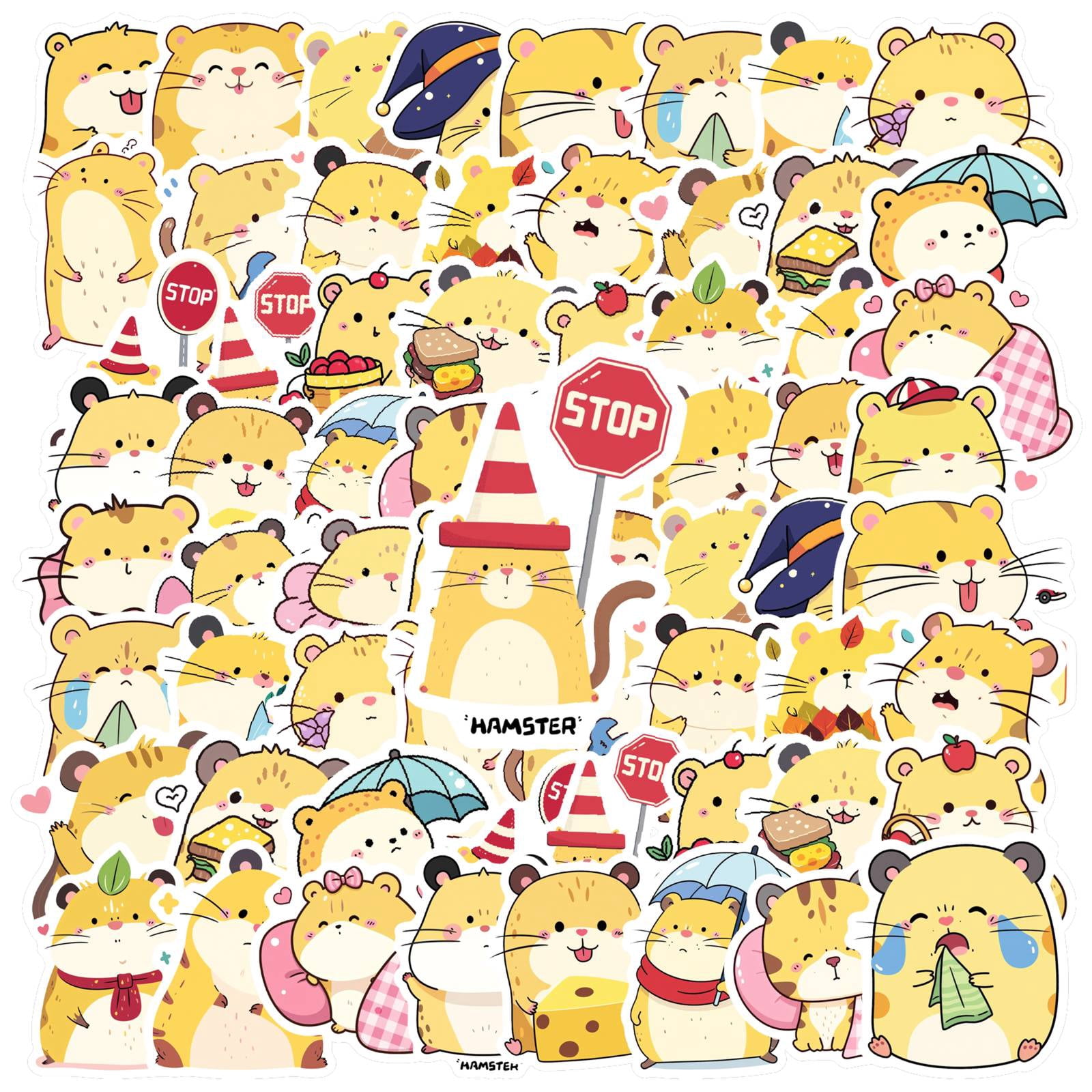 35pcs Cartoon Stickers Kids Stickers Cute Stickers Animal Decor Hamster ...